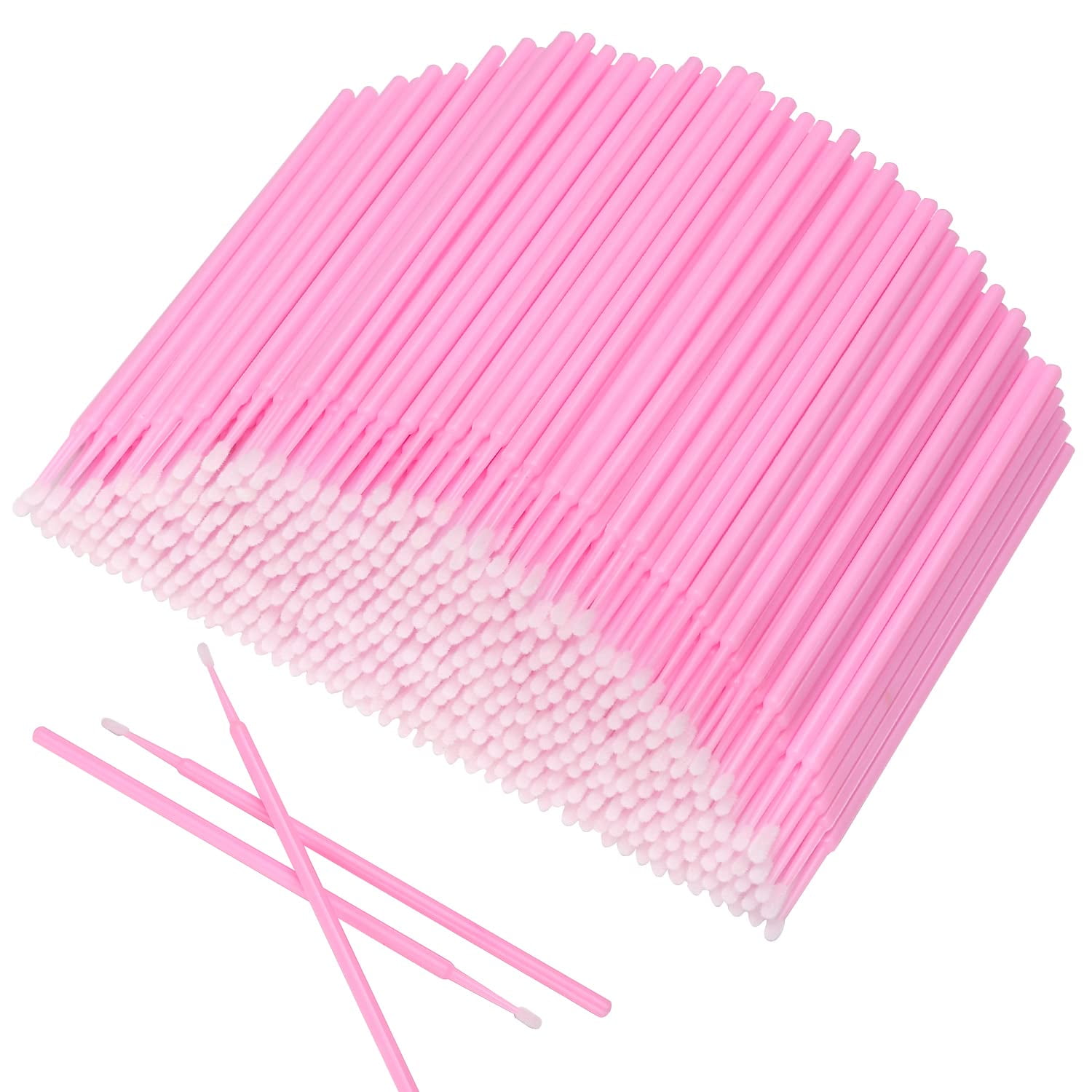 500 PCS Disposable Micro Applicators Brush Eyelash Extension Individual ...