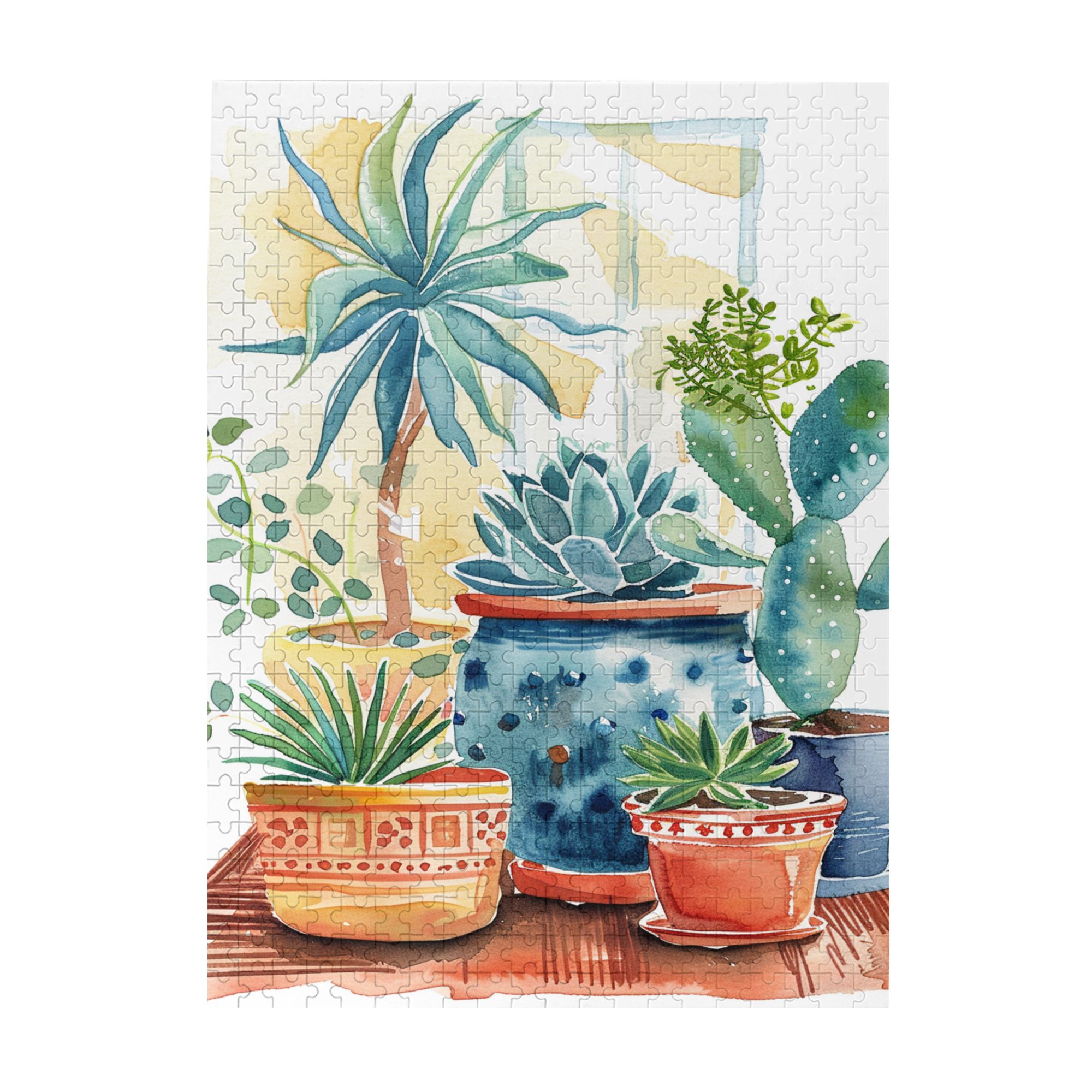 500 PCS Diverse potted plants - 500 Piece Plant jigsaw puzzles,Vibrant ...