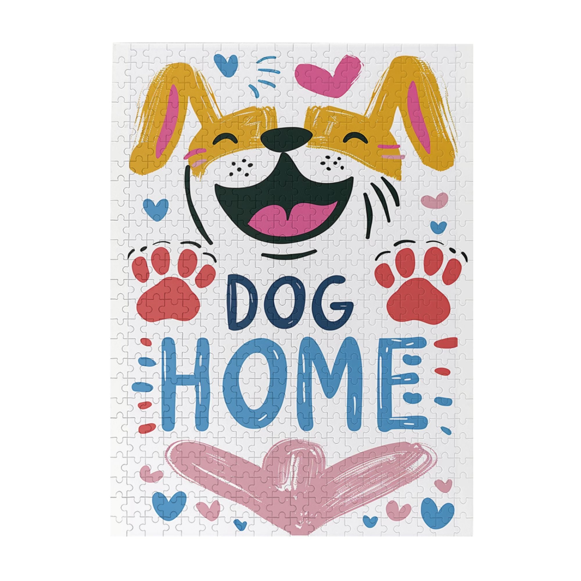500 PCS Dog Home Slogan Cute Puppy Wooden Puzzles 500 Piece,Stress ...