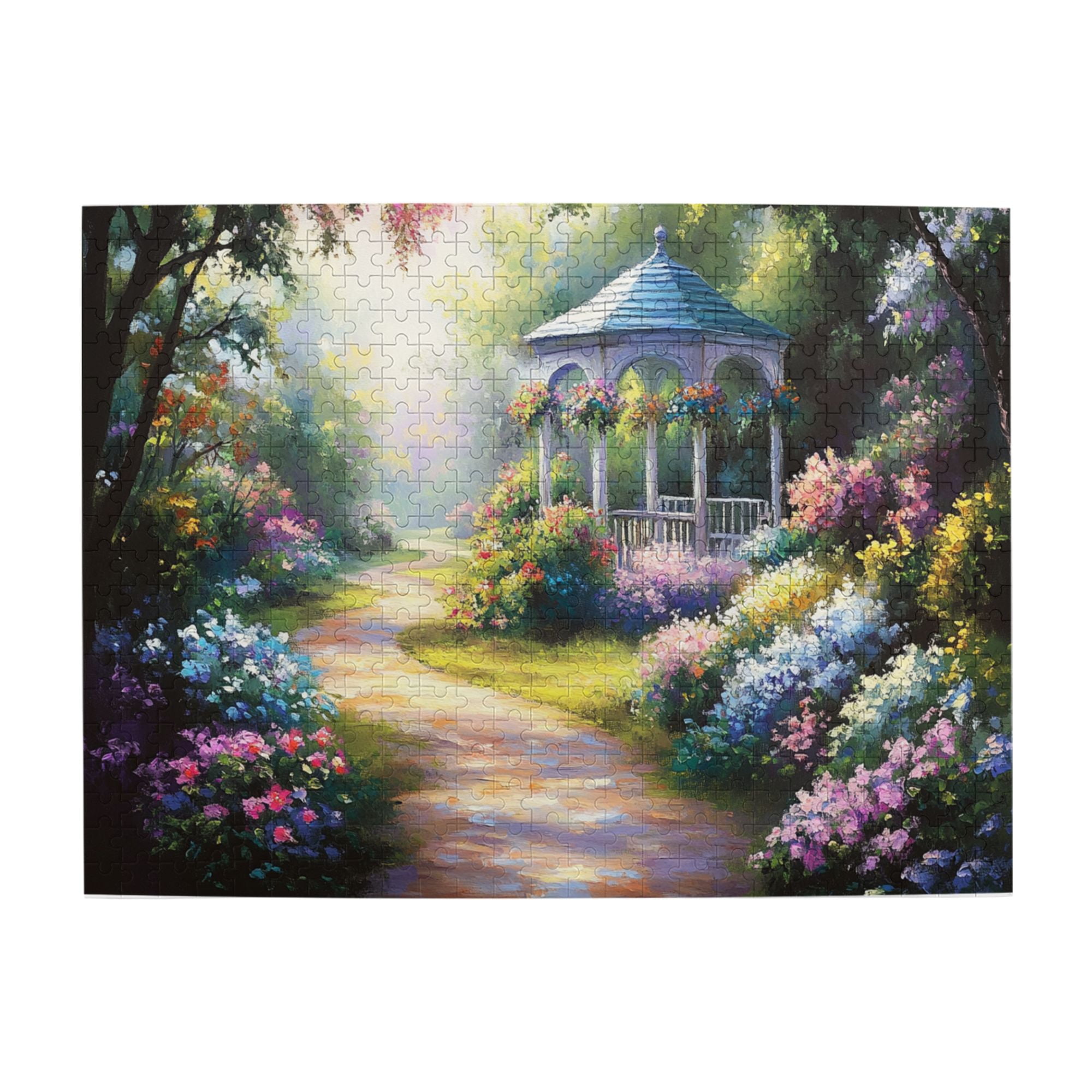 500 PCS Dream Garden 500 Piece Vibrant Jigsaw Puzzle,Stunningly Vibrant ...
