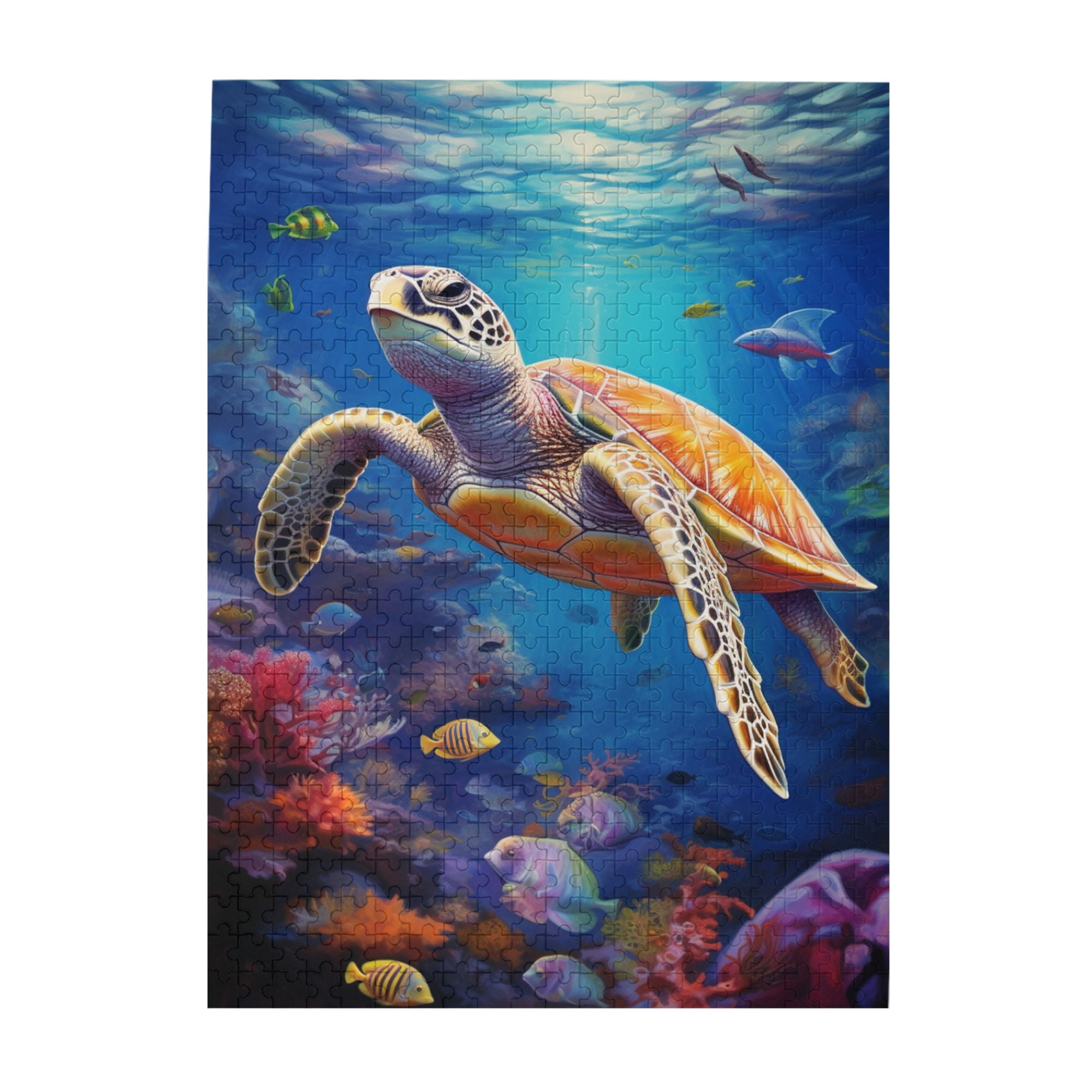 500 PCS Enchanting Sea Turtle 500 Piece Wooden Jigsaw Puzzles ...