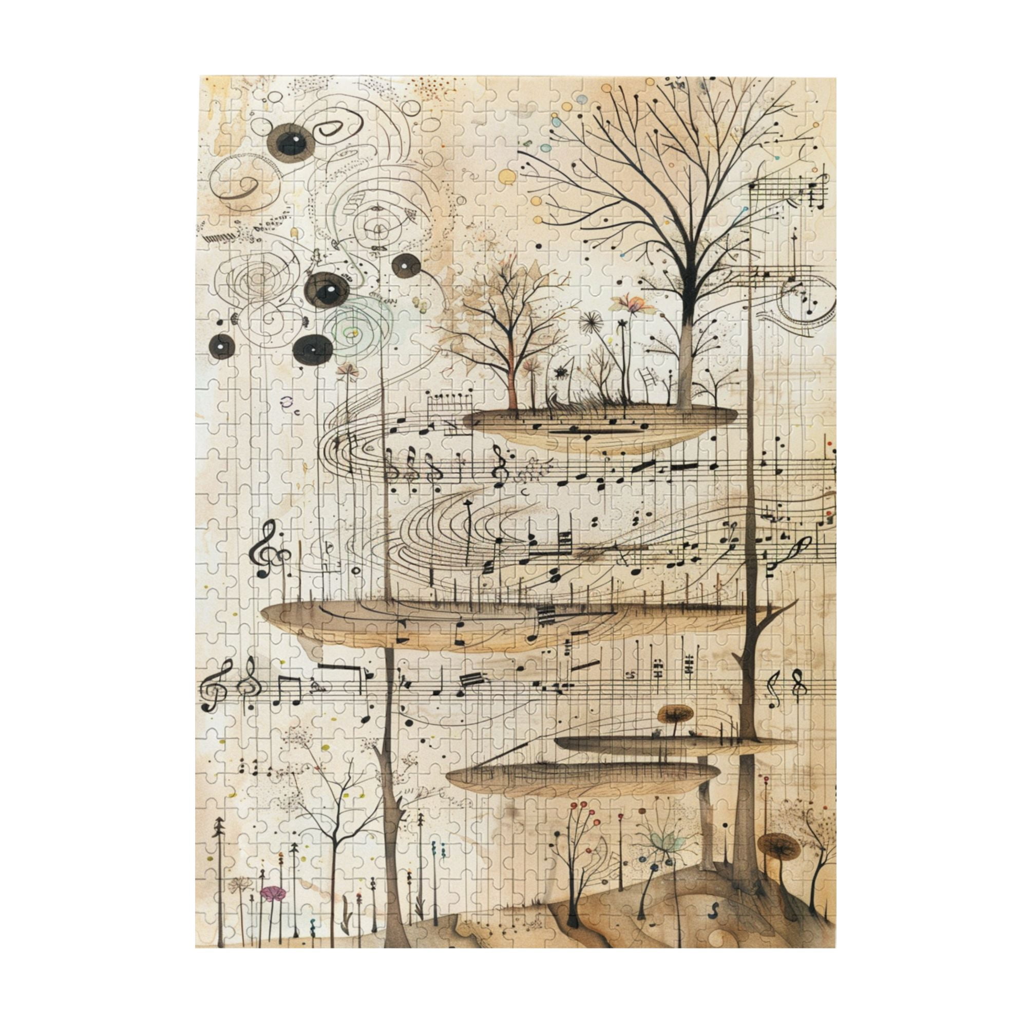 500 PCS Fantasy Sheet Music Score jigsaw puzzles 500 pieces,Challenging ...