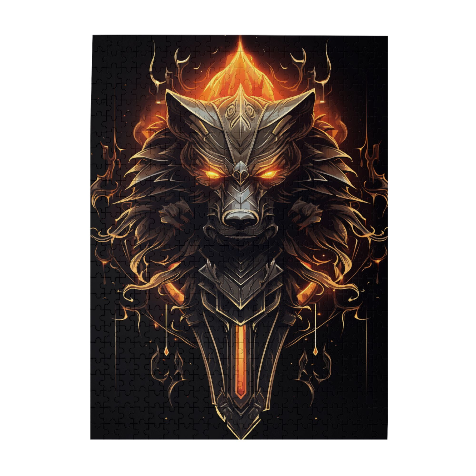 500 PCS Fierce Wolf Head Puzzles For Adults 1000 Pieces,Challenging ...