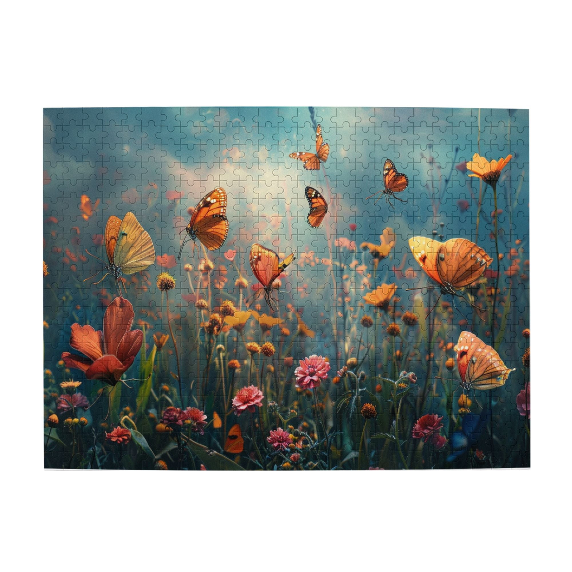 500 PCS Flowering Butterflies 500 Piece Jigsaw Puzzle For Adults,Unique ...