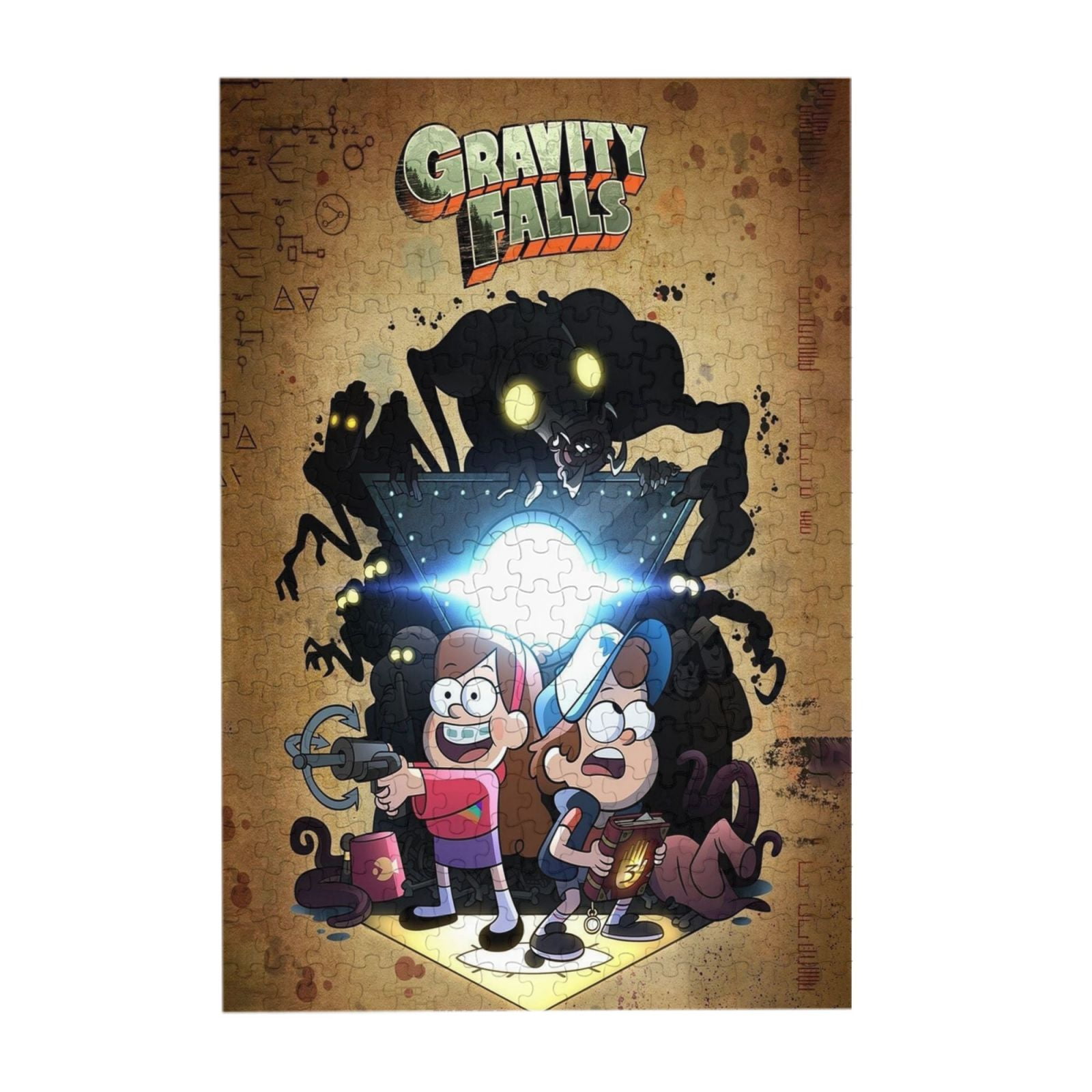 500 PCS Gravity Fall Jigsaw Puzzles Cartoon Anime Picture Puzzle ...