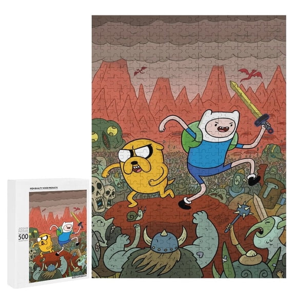 500 PCS Jigsaw Puzzle - Adventure Time Jake The Dog Puzzle Enthusiasts ...