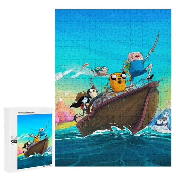 500 PCS Jigsaw Puzzle - Adventure Time Jake The Dog Puzzle Enthusiasts ...