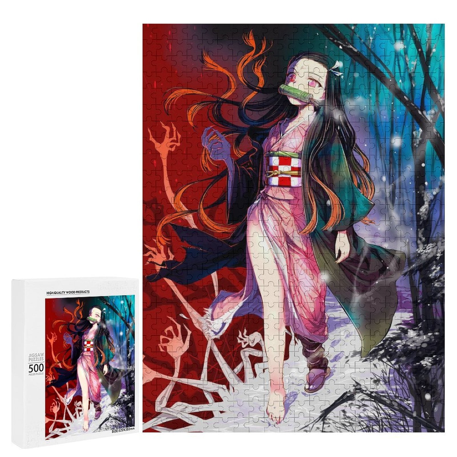 500 PCS Jigsaw Puzzle - Demon Slayer Nezuko Puzzle Enthusiasts ...