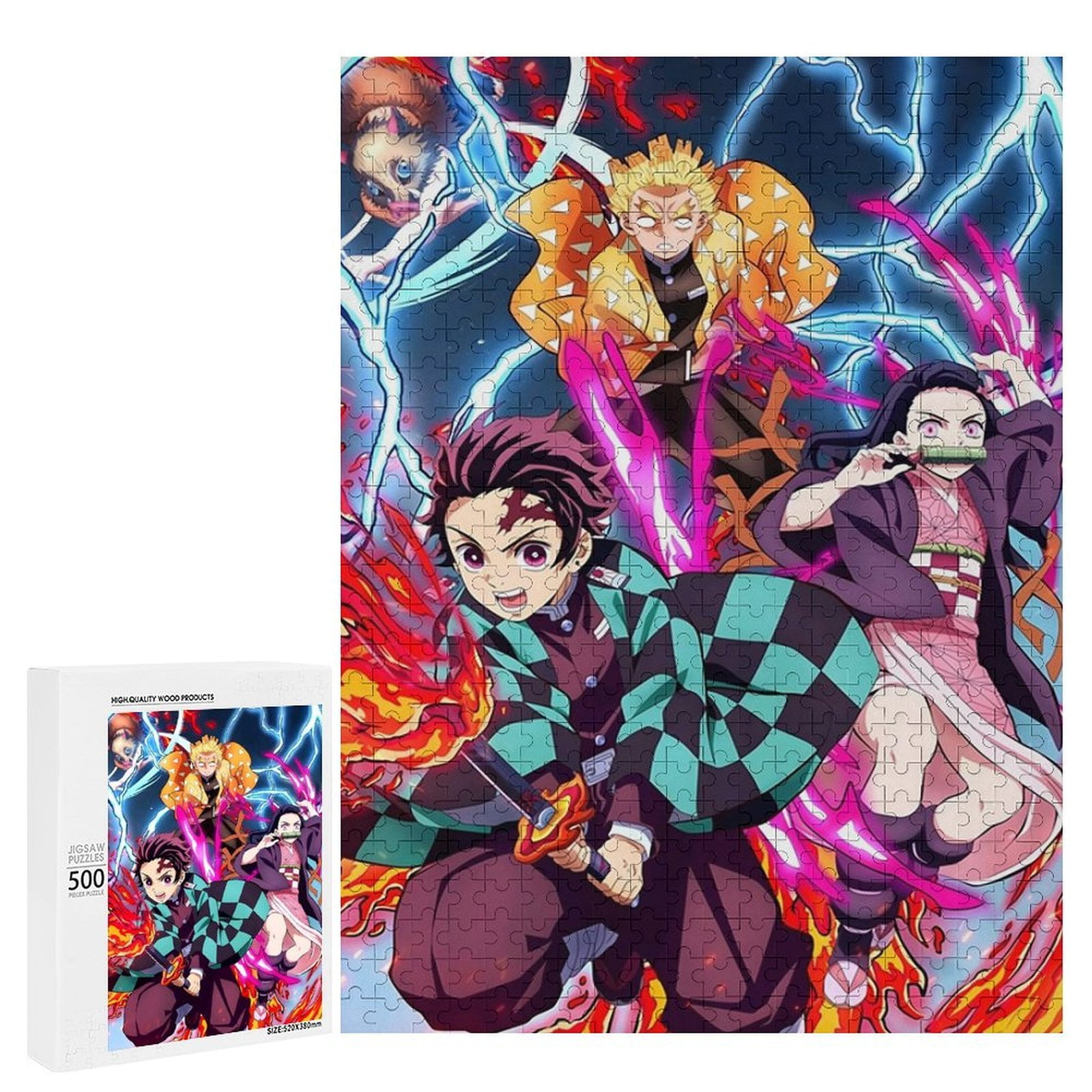 500 PCS Jigsaw Puzzle - Demon Slayer Puzzle Enthusiasts - Walmart.com