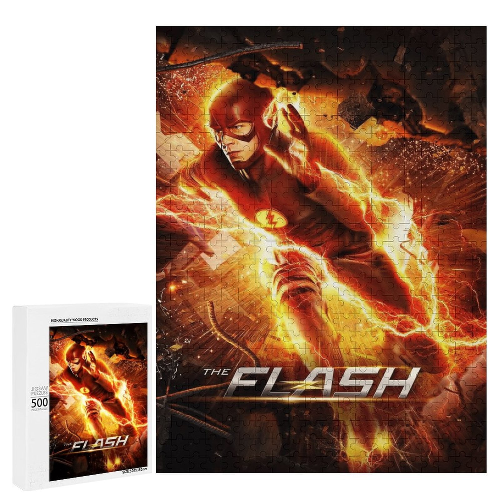 500 PCS Jigsaw Puzzle - The Flash Puzzle Enthusiasts - Walmart.com