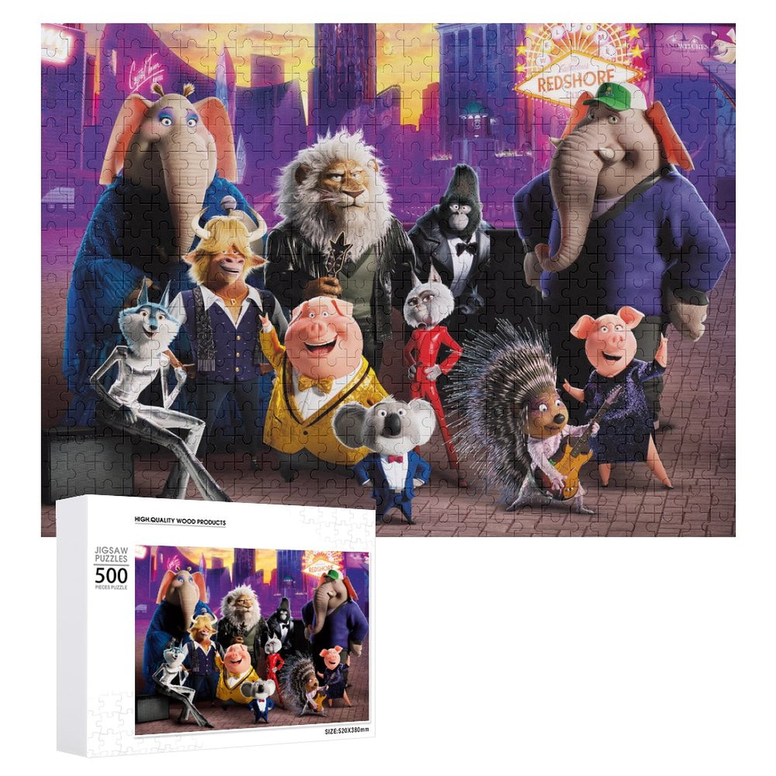 500 PCS Jigsaw Puzzle - Movie Sing 2 Puzzle Enthusiasts - Walmart.com