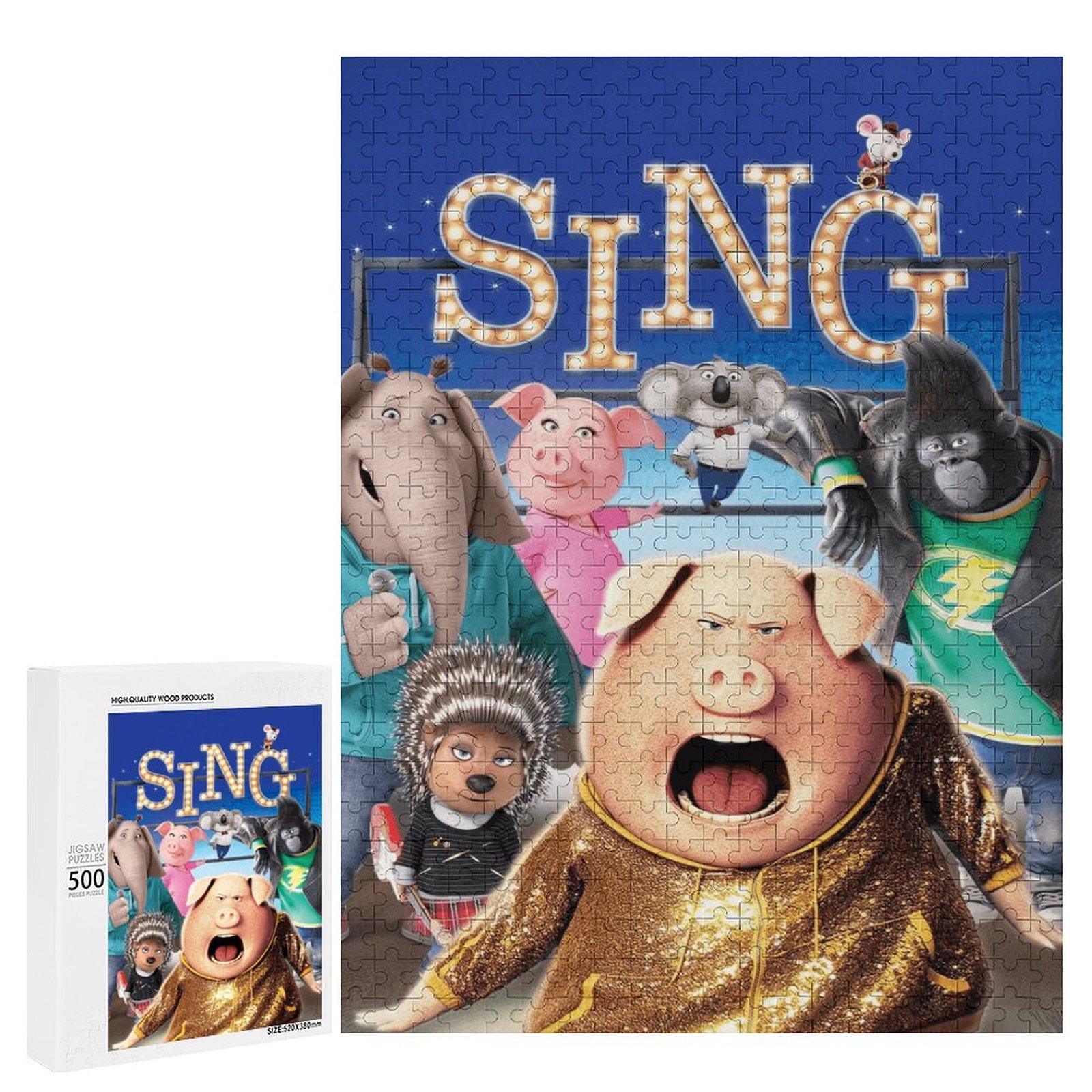 500 PCS Jigsaw Puzzle - Movie Sing 2 Puzzle Enthusiasts - Walmart.com