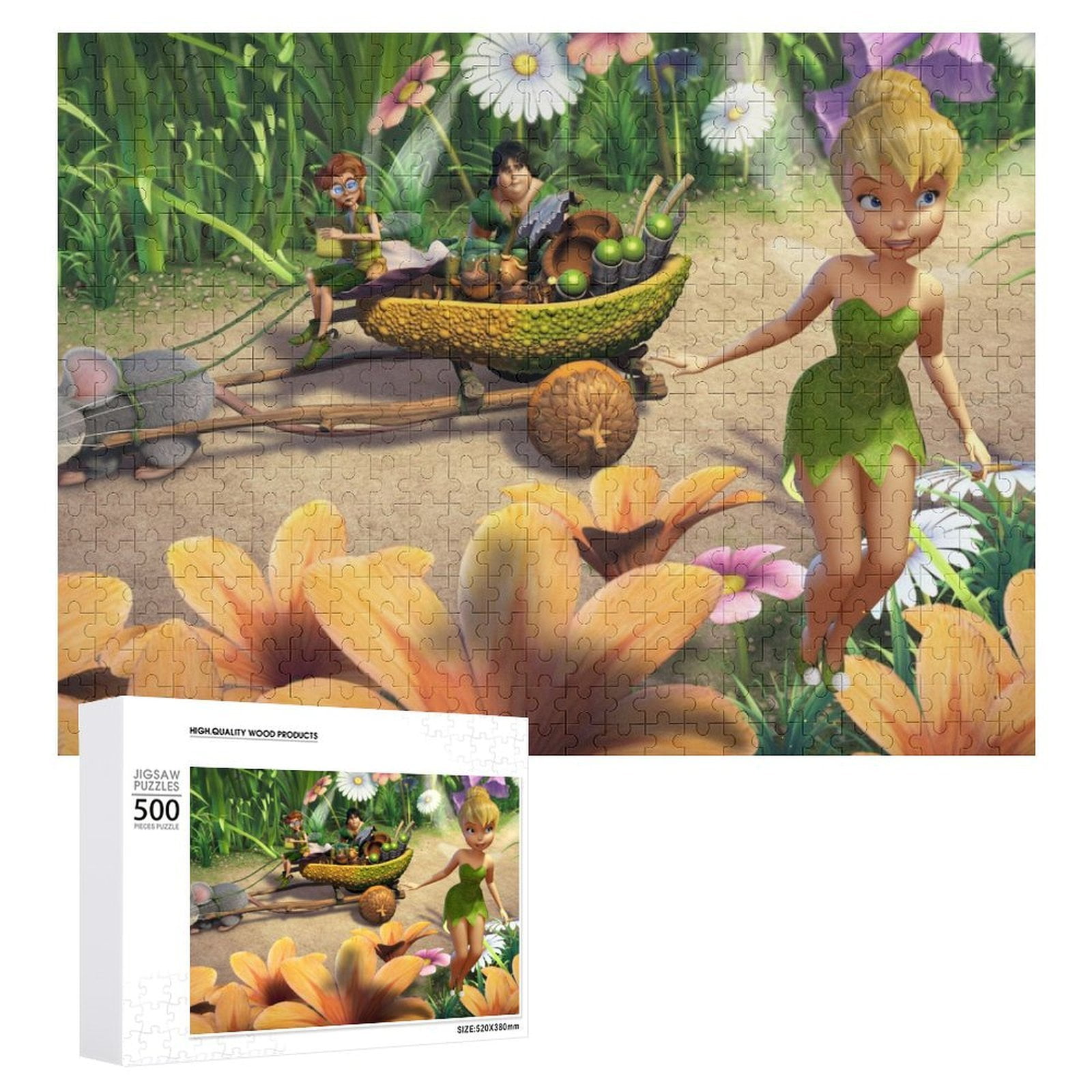 500 PCS Jigsaw Puzzle - Tinker Bell Puzzle Enthusiasts - Walmart.com