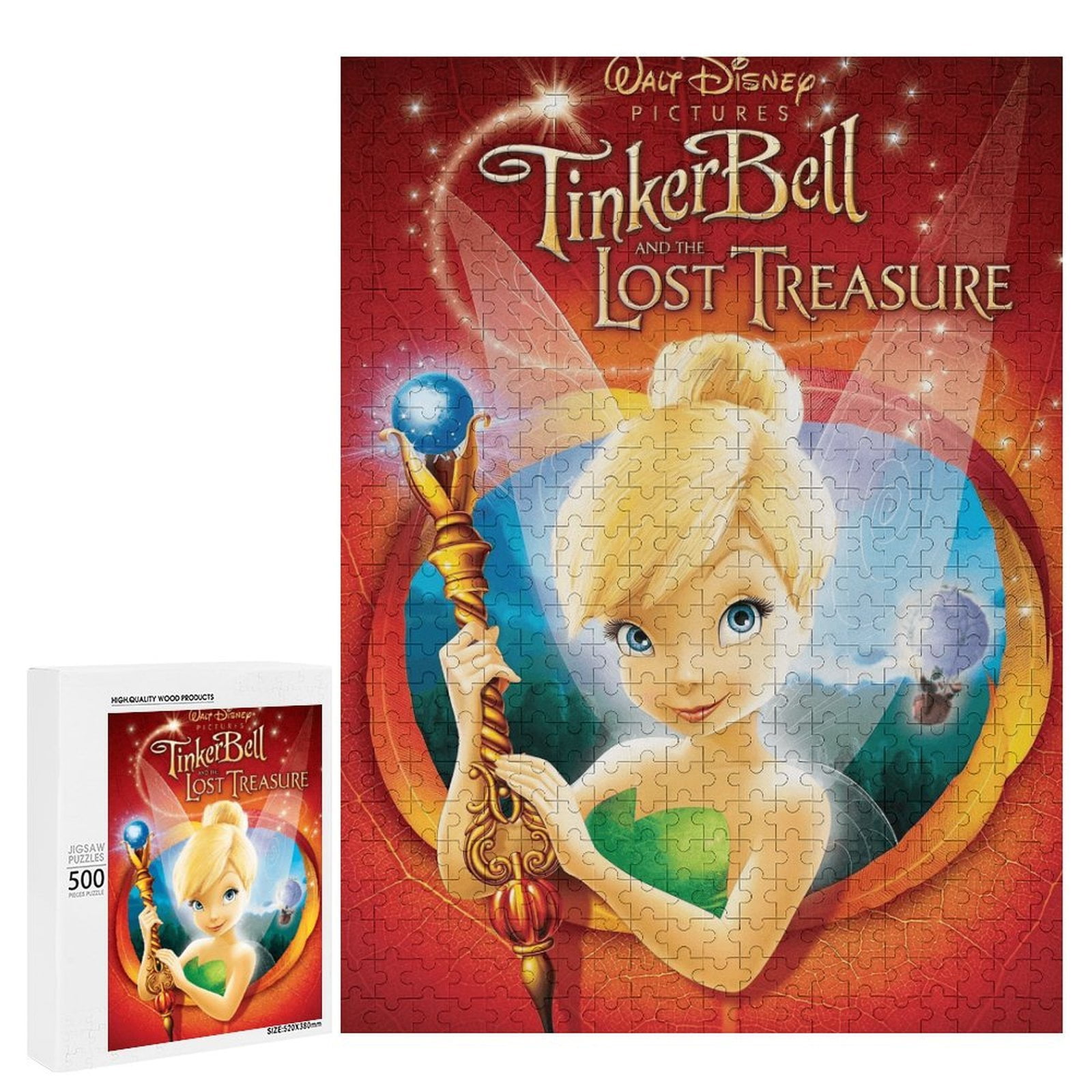 500 PCS Jigsaw Puzzle - Tinker Bell Puzzle Enthusiasts - Walmart.com
