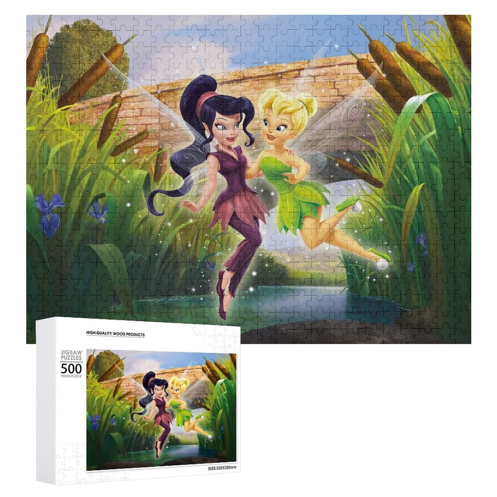 500 PCS Jigsaw Puzzle - Tinker Bell Puzzle Enthusiasts - Walmart.com