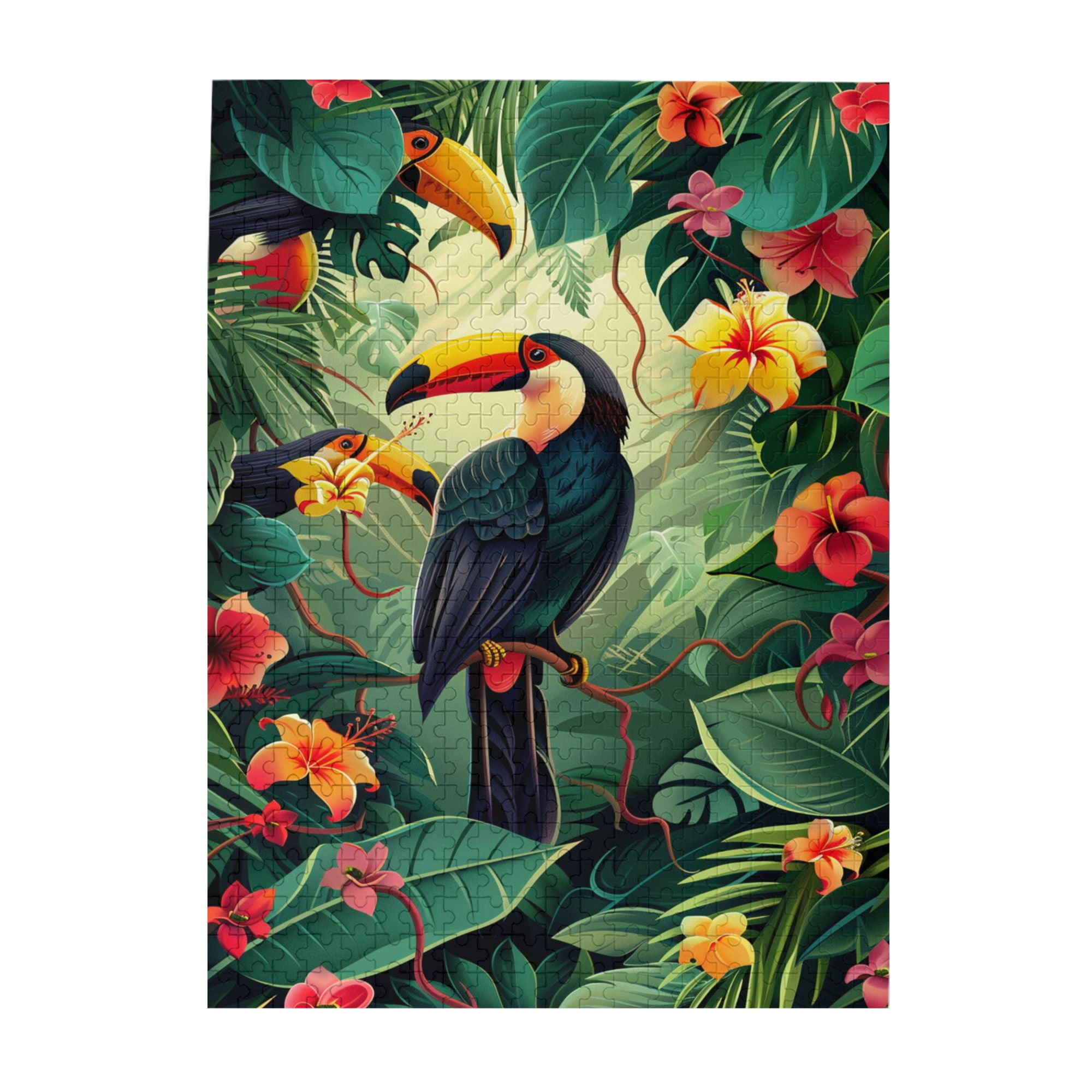 500 PCS Jungle Toucan Bird 500 Piece Animal Jigsaw Puzzles,Featuring ...