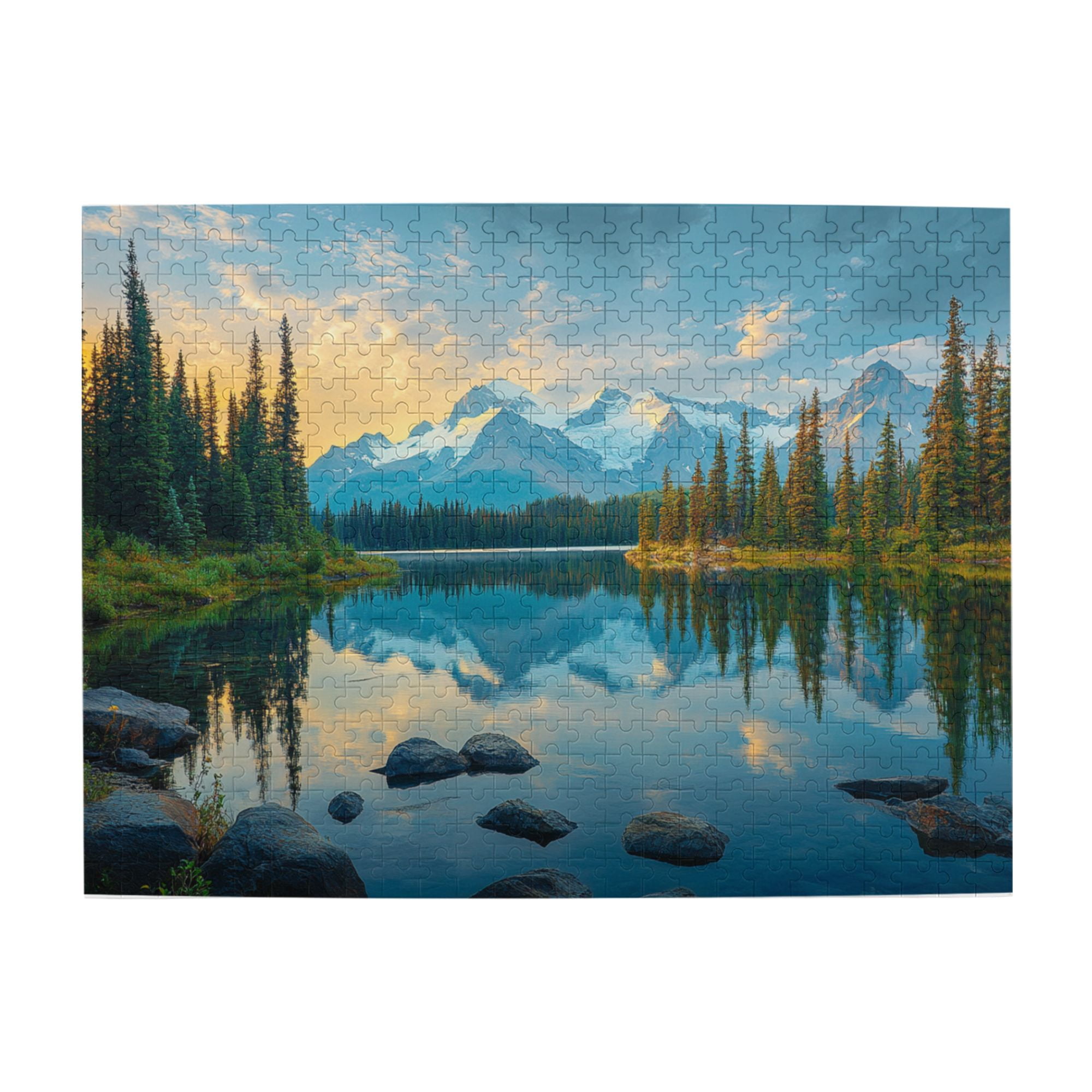 500 PCS Lake And Mountain Scenery Puzzles For Adults 500 Pieces,Classic ...