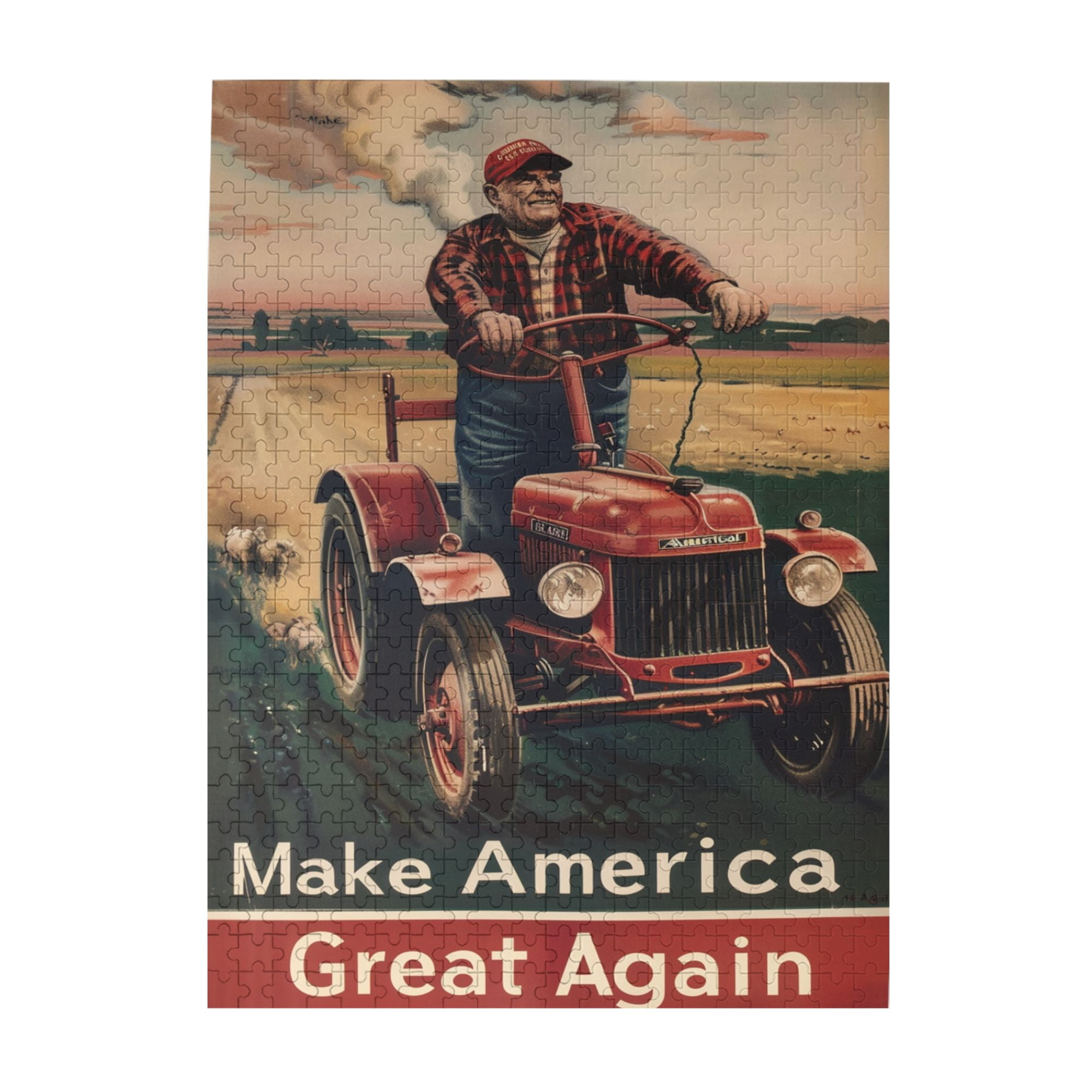 500 PCS Make America Great Again Campaign Slogan 500 Piece Wood Puzzle ...