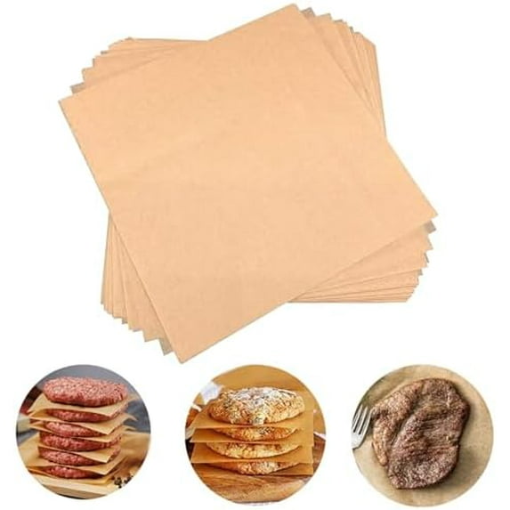 500 PCS Precut Parchment Paper Squares for Baking Cookies, Unbleached ...