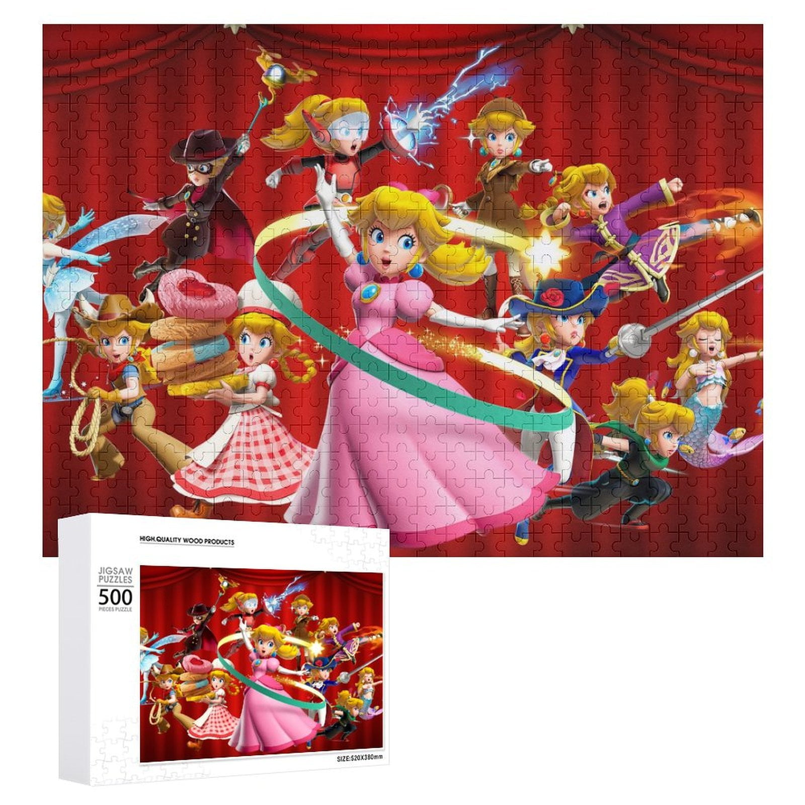 500 PCS Puzzle for Adults - Super Mario Princess Peach Jigsaw Puzzle ...