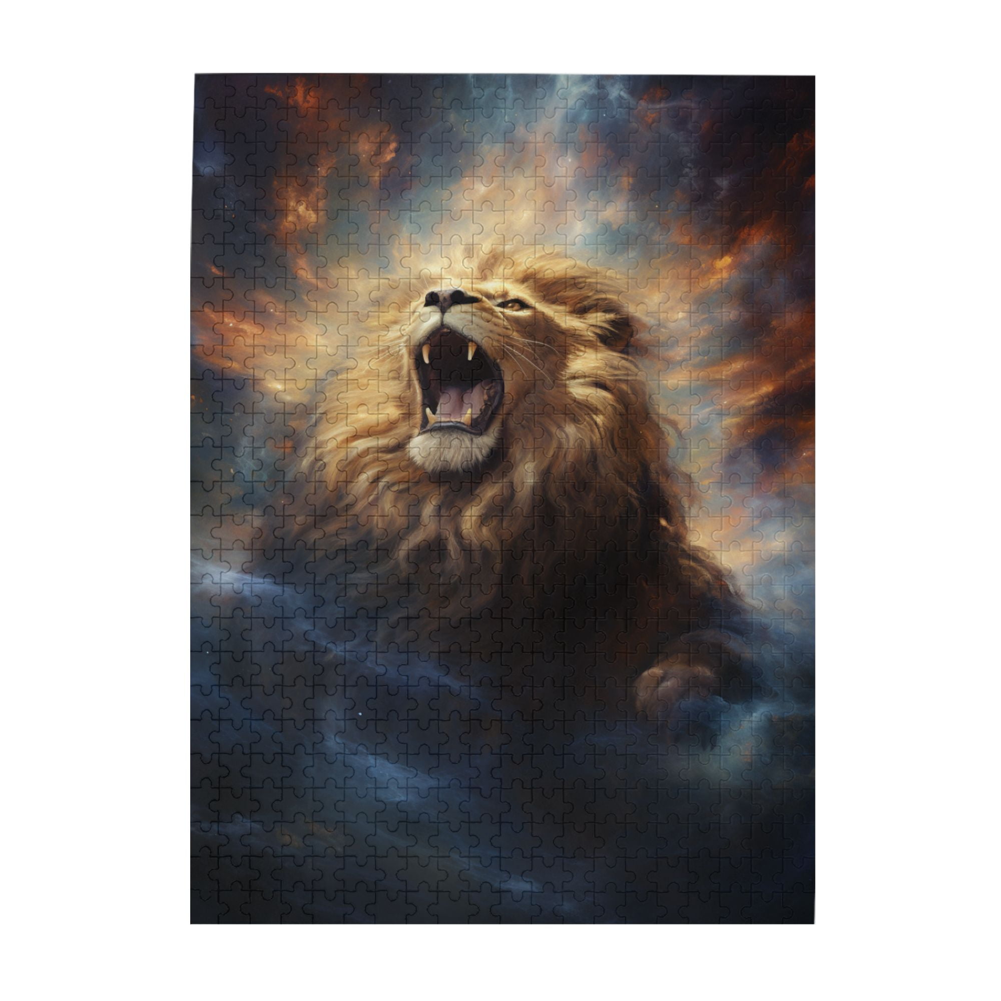 500 PCS Roar Majestic Lion 500 Piece Vibrant Jigsaw Puzzle,Unique ...
