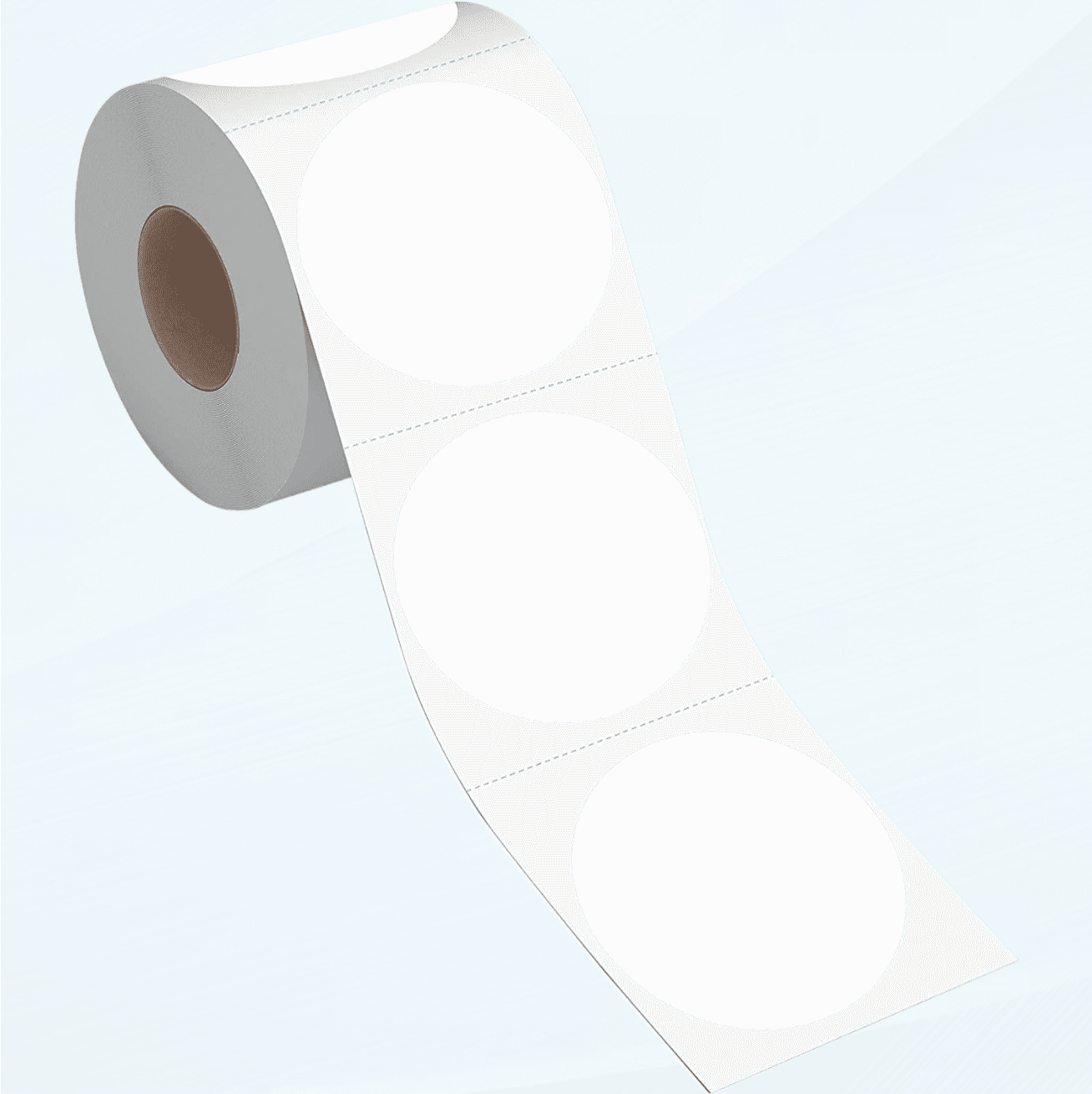 500 PCS Round White Color Coding Circle Dots Inventory Stickers Labels with Perforation Line in ...