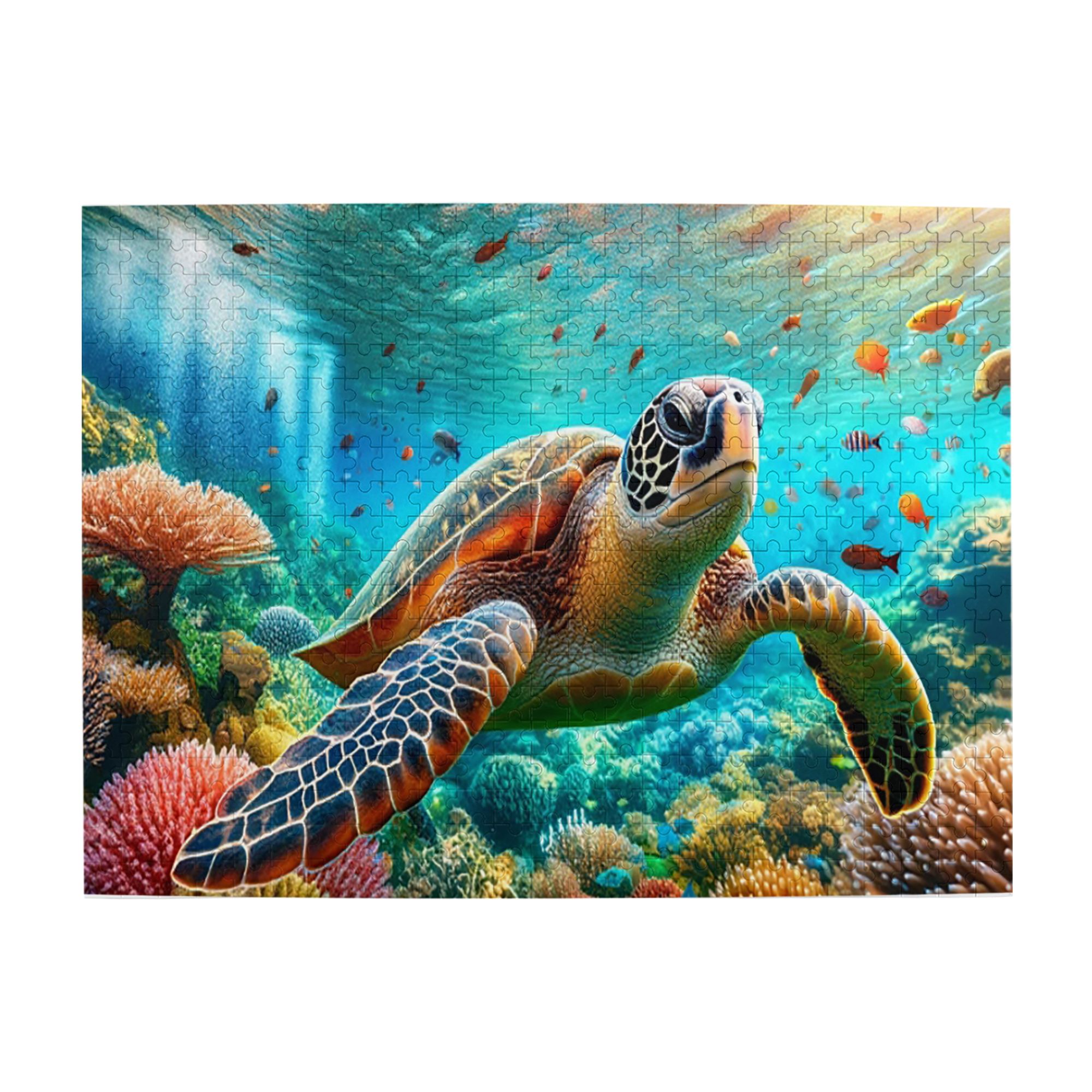 500 PCS Sea Turtle Oceanic Journey Animal Jigsaw Puzzles 500 Pieces ...