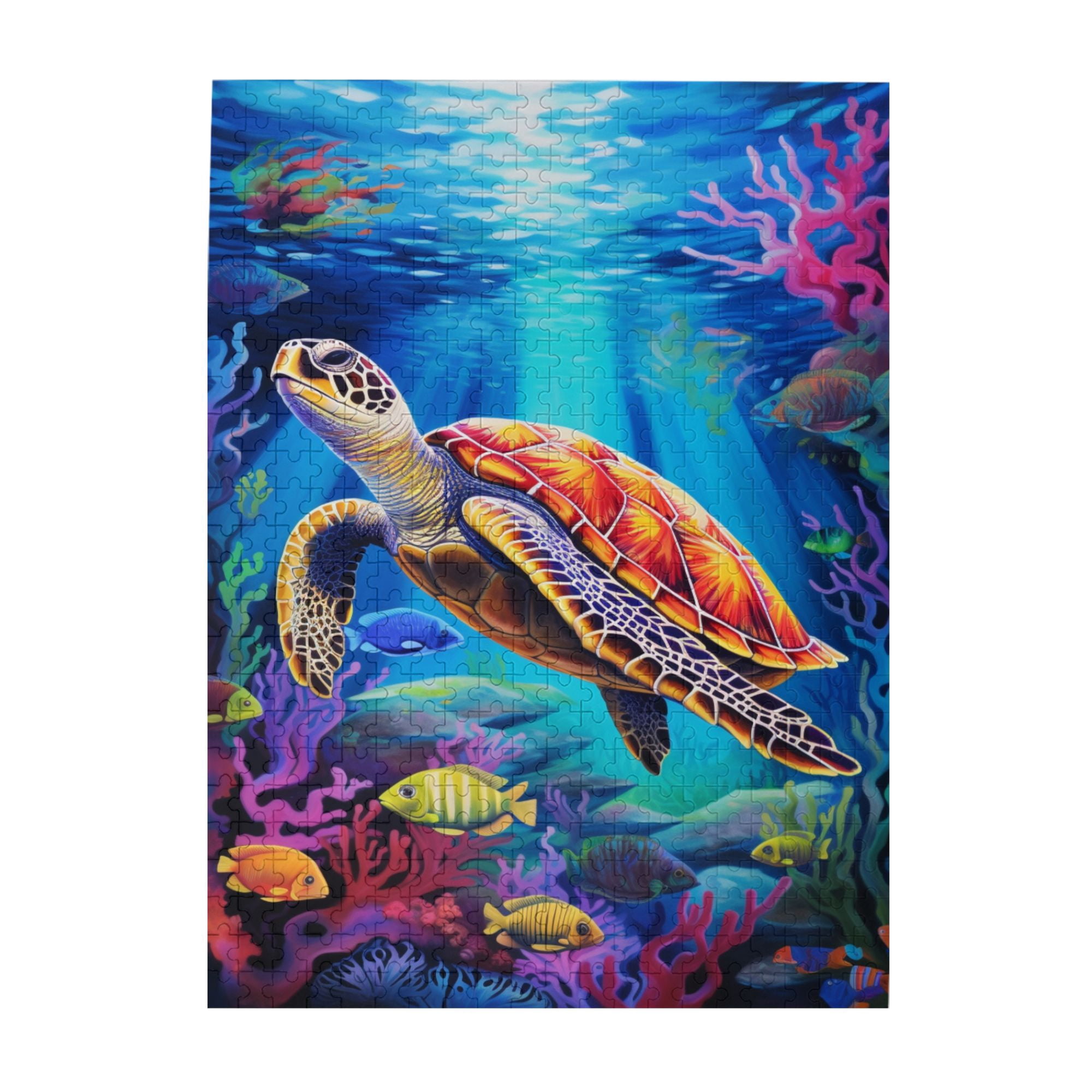 500 PCS Sea Turtle'S Ocean Tour - 500 Piece Vibrant Jigsaw,Enjoy The ...