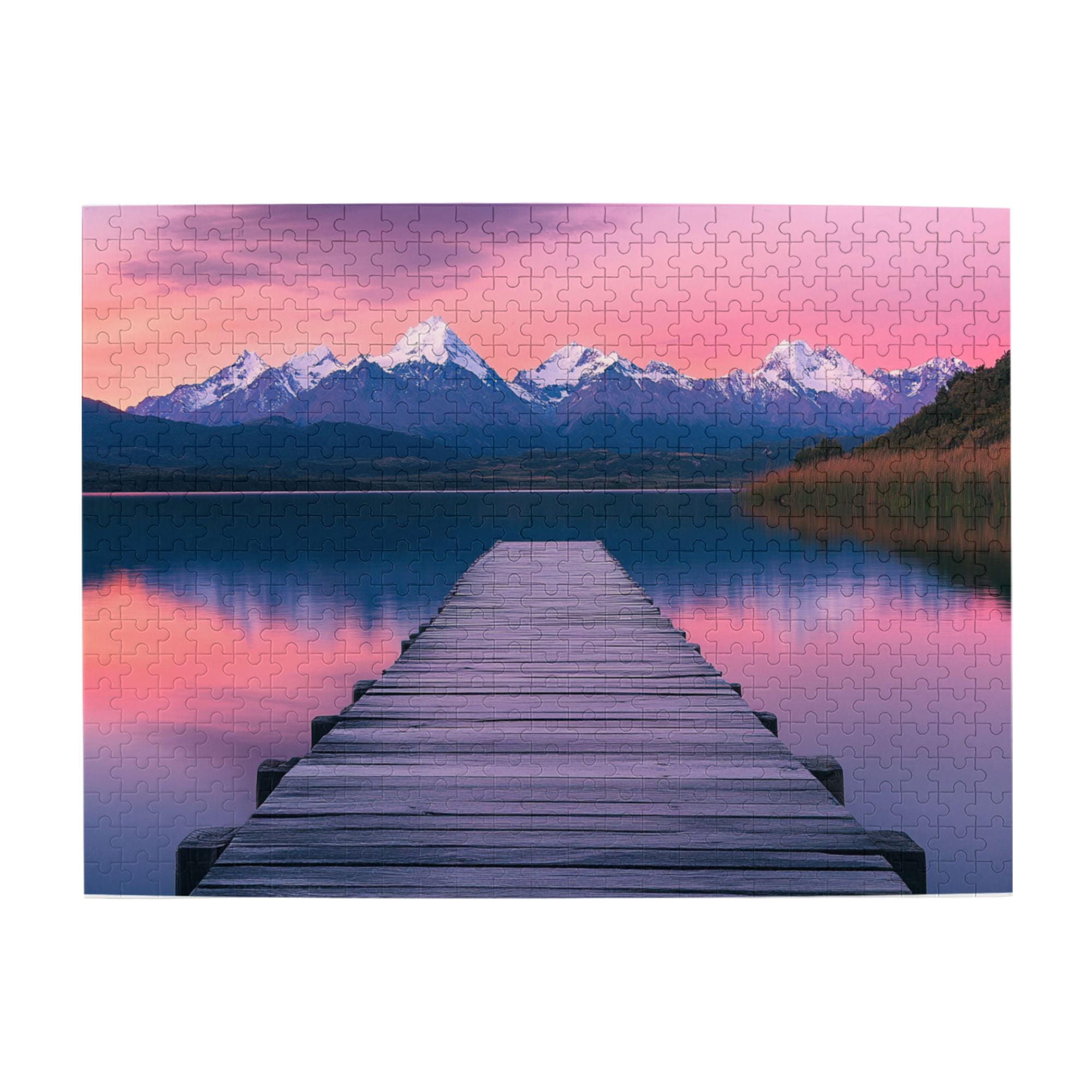 500 PCS Snow Mountain Lake Scenery Puzzles For Adults 500 Pieces,Charm ...