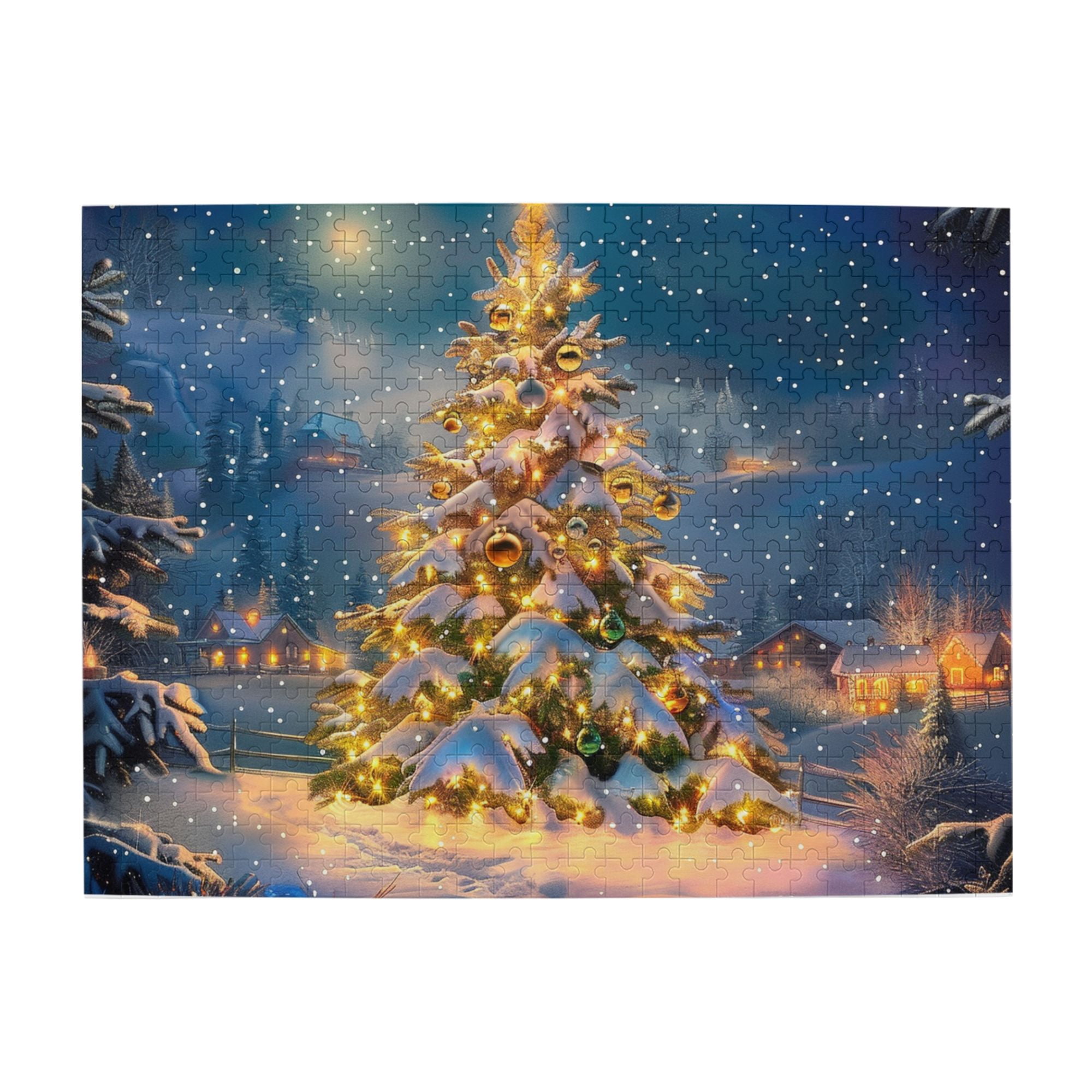 500 PCS Starry Night Christmas Tree jigsaw puzzles 500 pieces,Creative ...