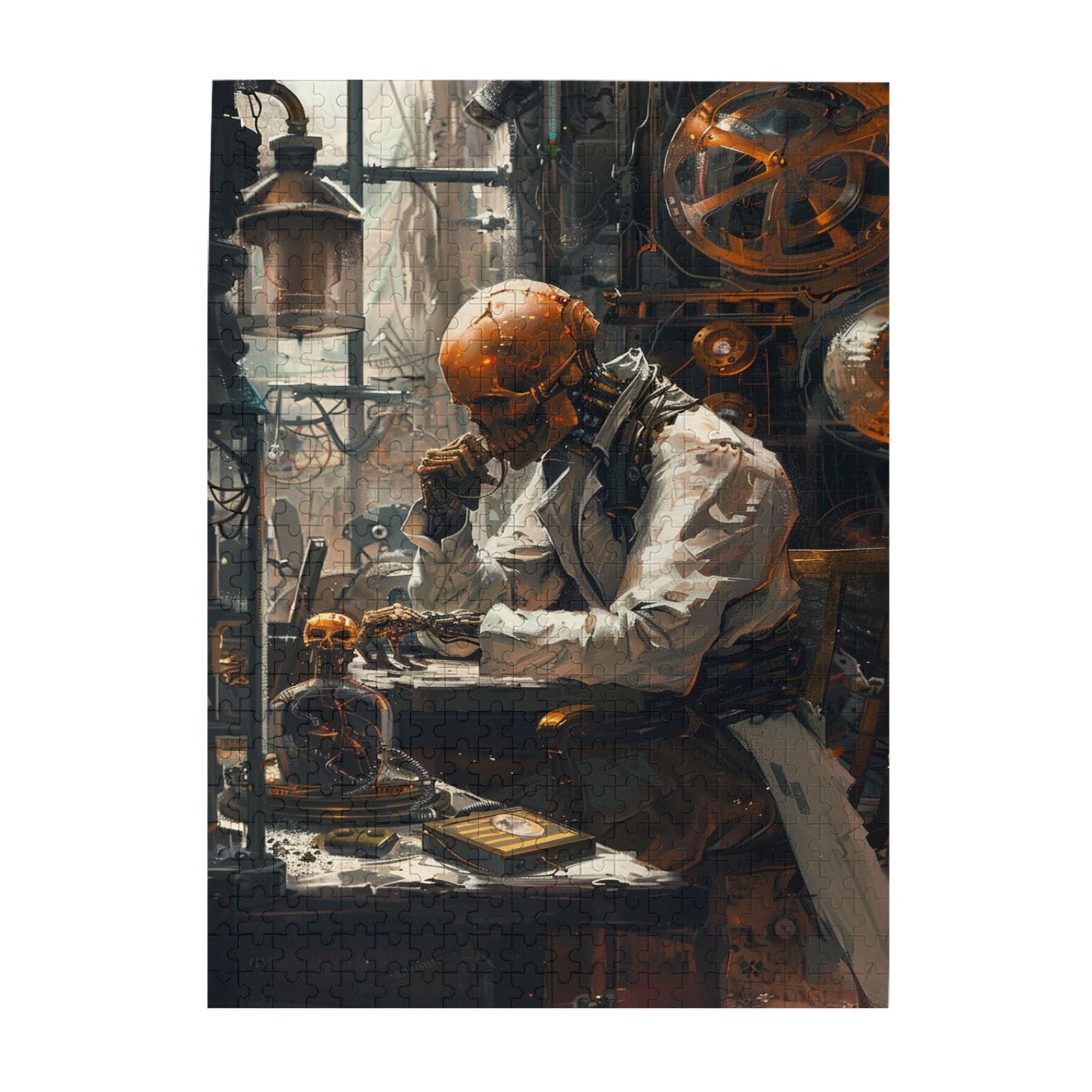 500 PCS Steampunk Skeleton Professor 500 piece puzzle for adults ...
