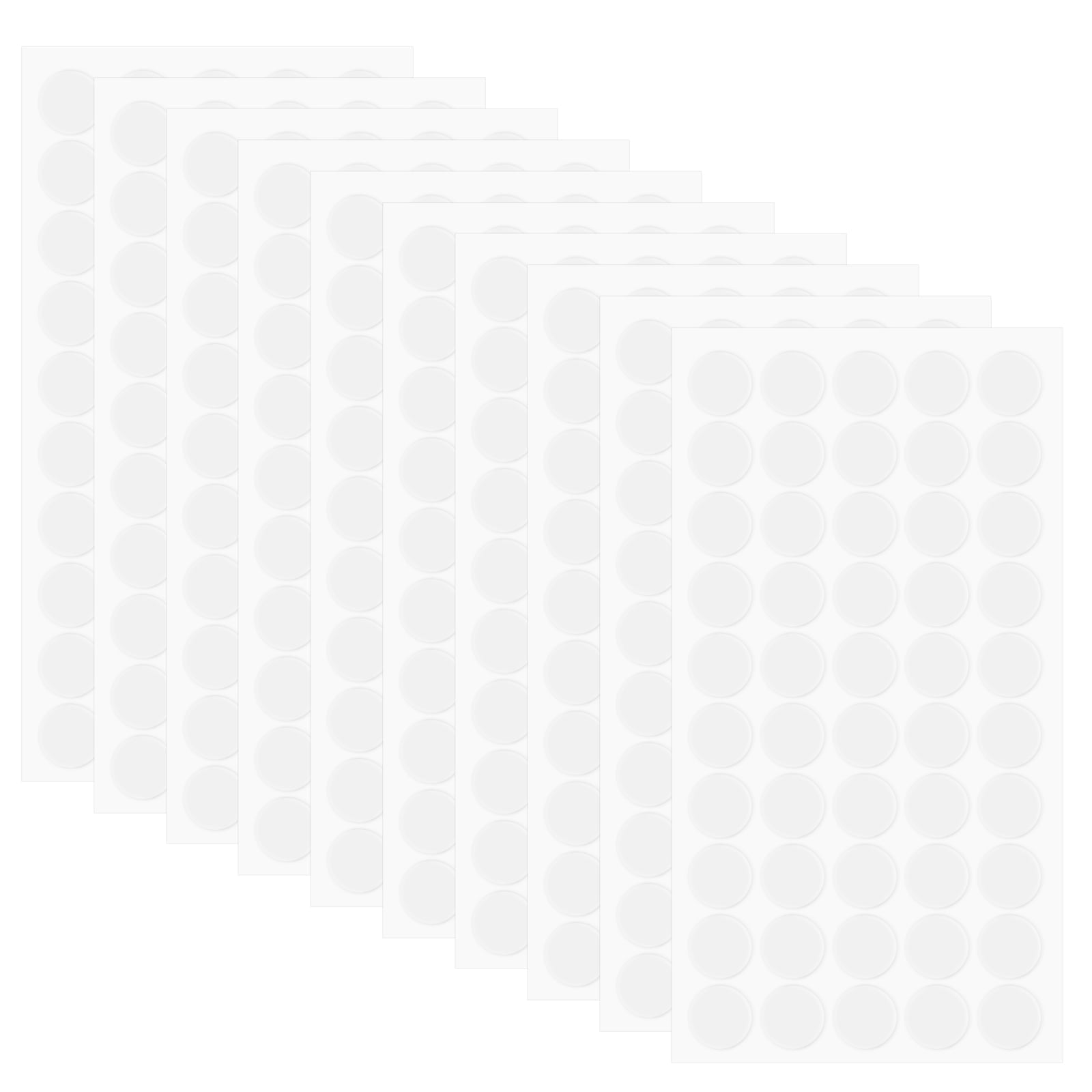 500 PCS Double Sided Adhesive Dots, 20mm Transparent Reusable Glue Dots ...