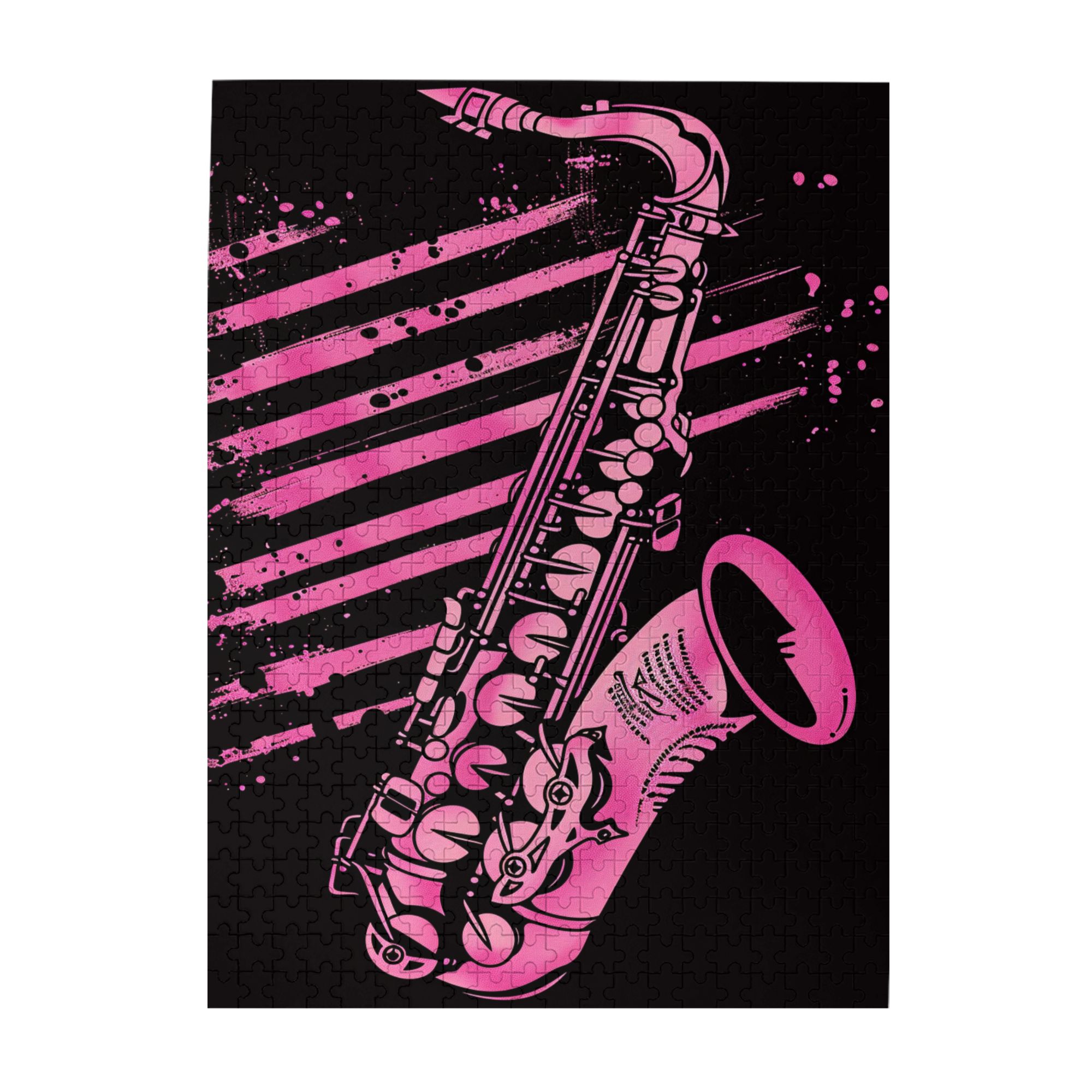 500 PCS Unique Red Saxophone Wooden Puzzles For Adults 500 Pieces,Enjoy ...