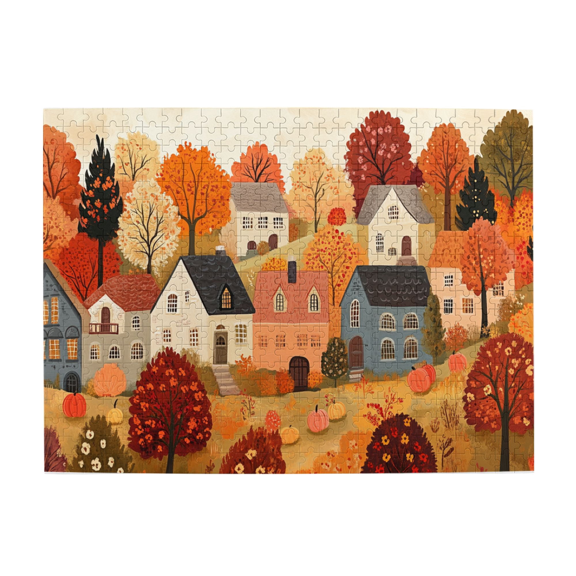 500 PCS Villa Autumn Scenery Wooden Puzzles For Adults 500 Pieces ...