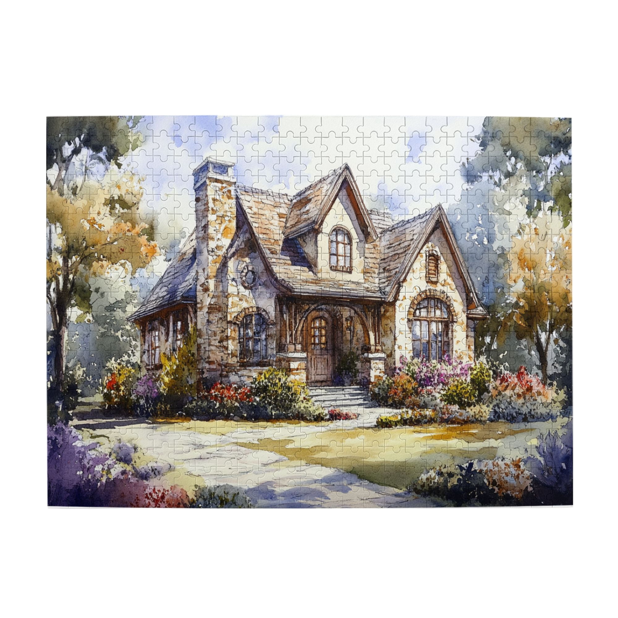 500 PCS Vintage Old Villas 500 Piece Puzzle For Adults,Featuring ...