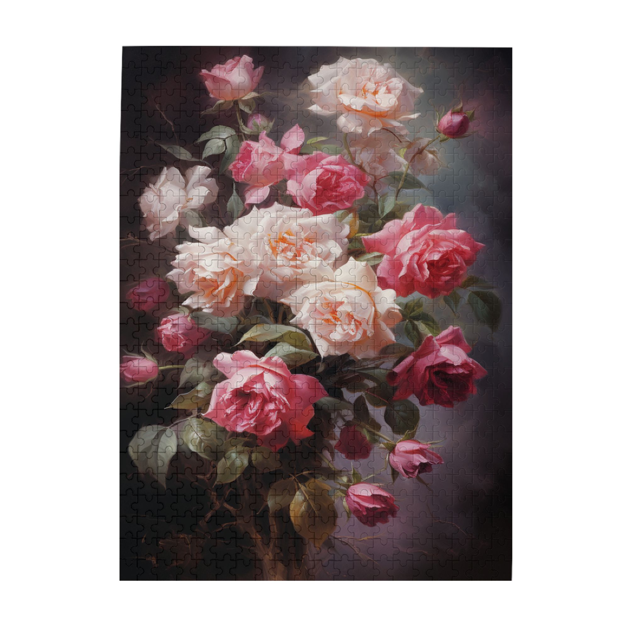 500 PCS Vintage Rose Puzzles For Adults 500 Pieces,Stress Relieving ...