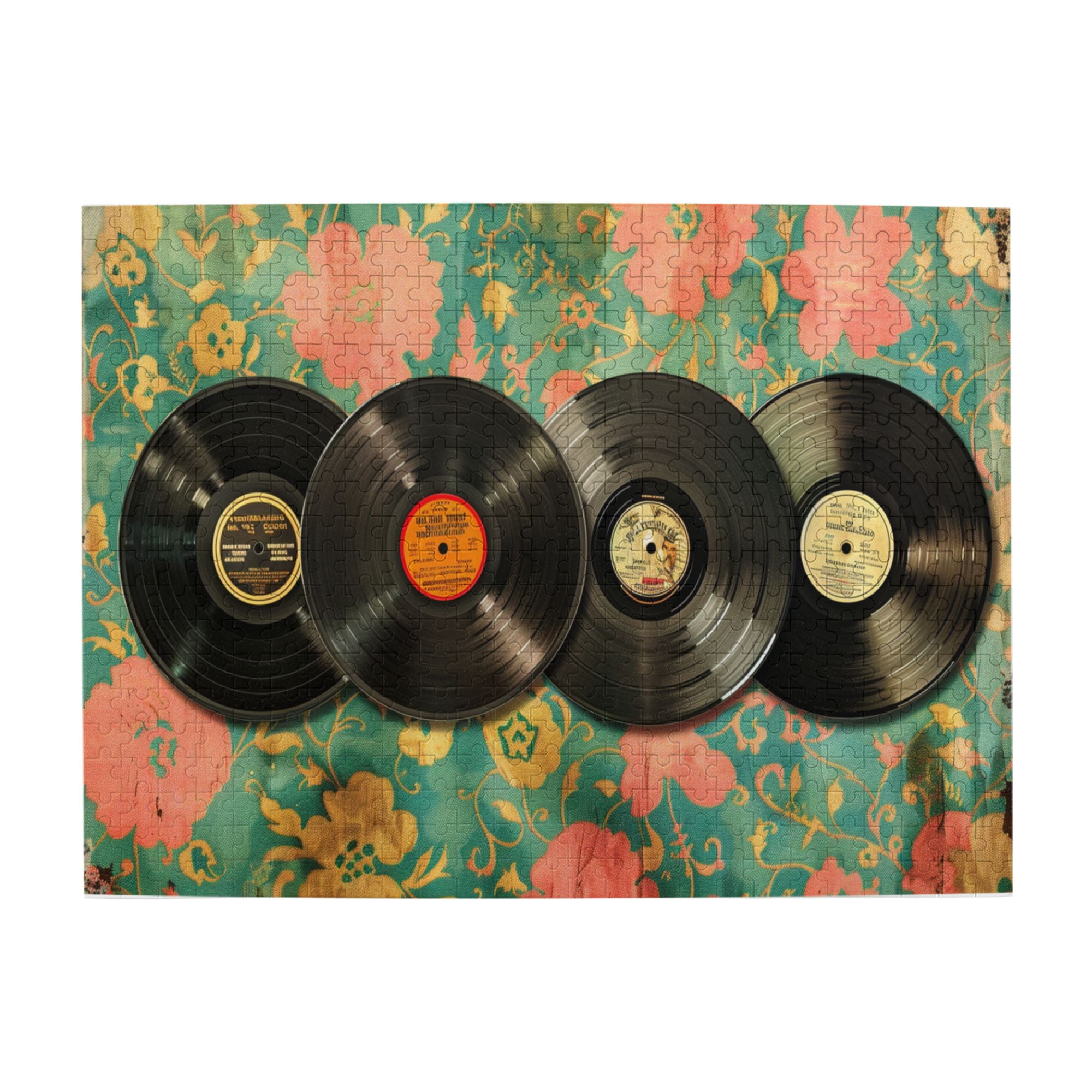500 PCS Vintage Vinyl Records Puzzles For Adults 500 Pieces,Classic ...