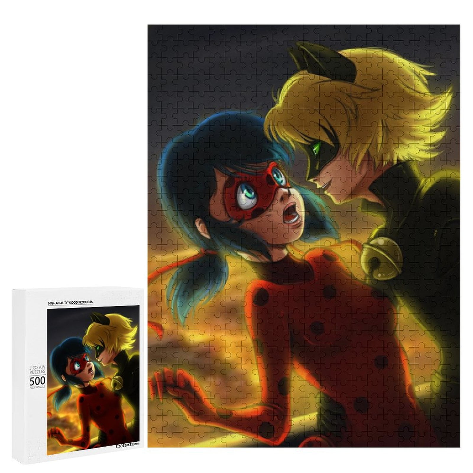 500 PCS Wooden Jigsaw Puzzles for Kids And Adults, 3D Visual Miraculous ...