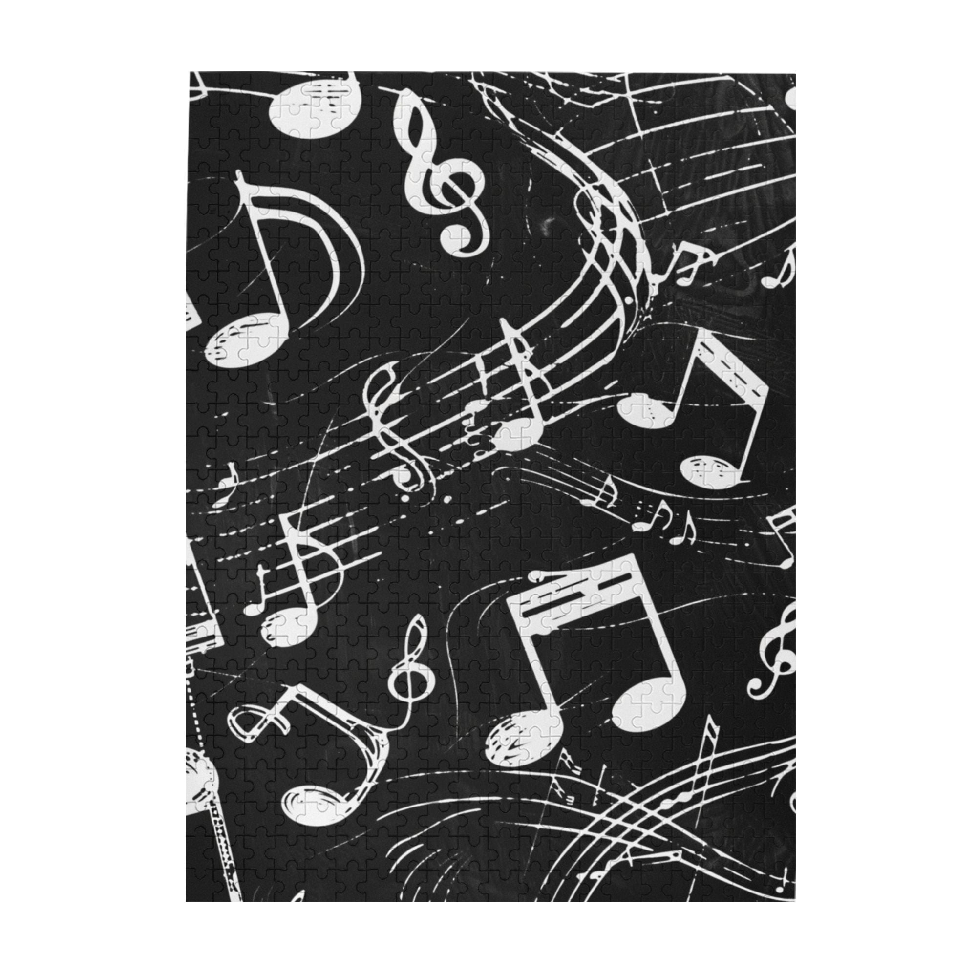 500 PCS black and white note puzzles for adults 500 pieces,Challenging ...