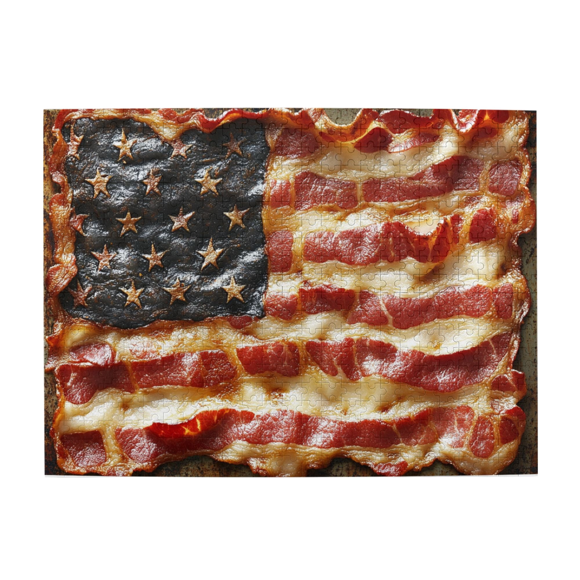 500 PCS jigsaw puzzles 500 pieces Stars and Stripes Bacon,Unique and ...