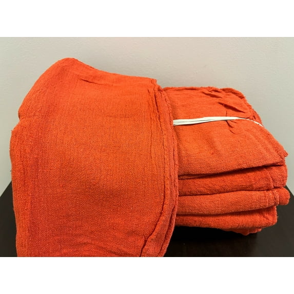 500 PIECES NEW ORANGE INDUSTRIAL SHOP RAGS CLEANING TOWELS - Walmart.com