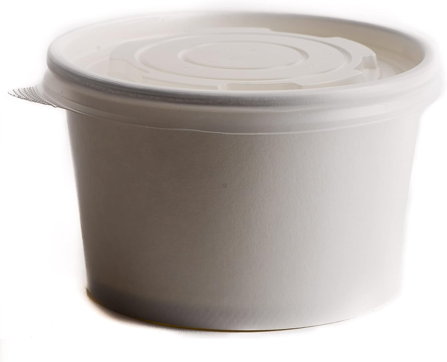 [500 Pack] 12 oz Disposable White Paper Soup Containers with Plastic ...