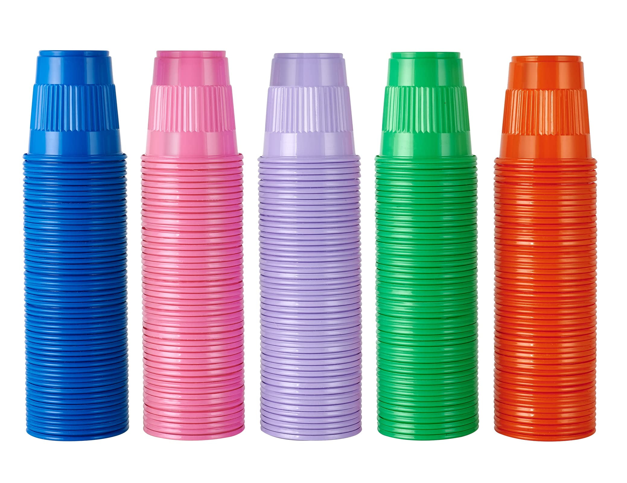 500 Pack 5 oz Disposable Plastic Cups Assorted Colors Party Tasting ...