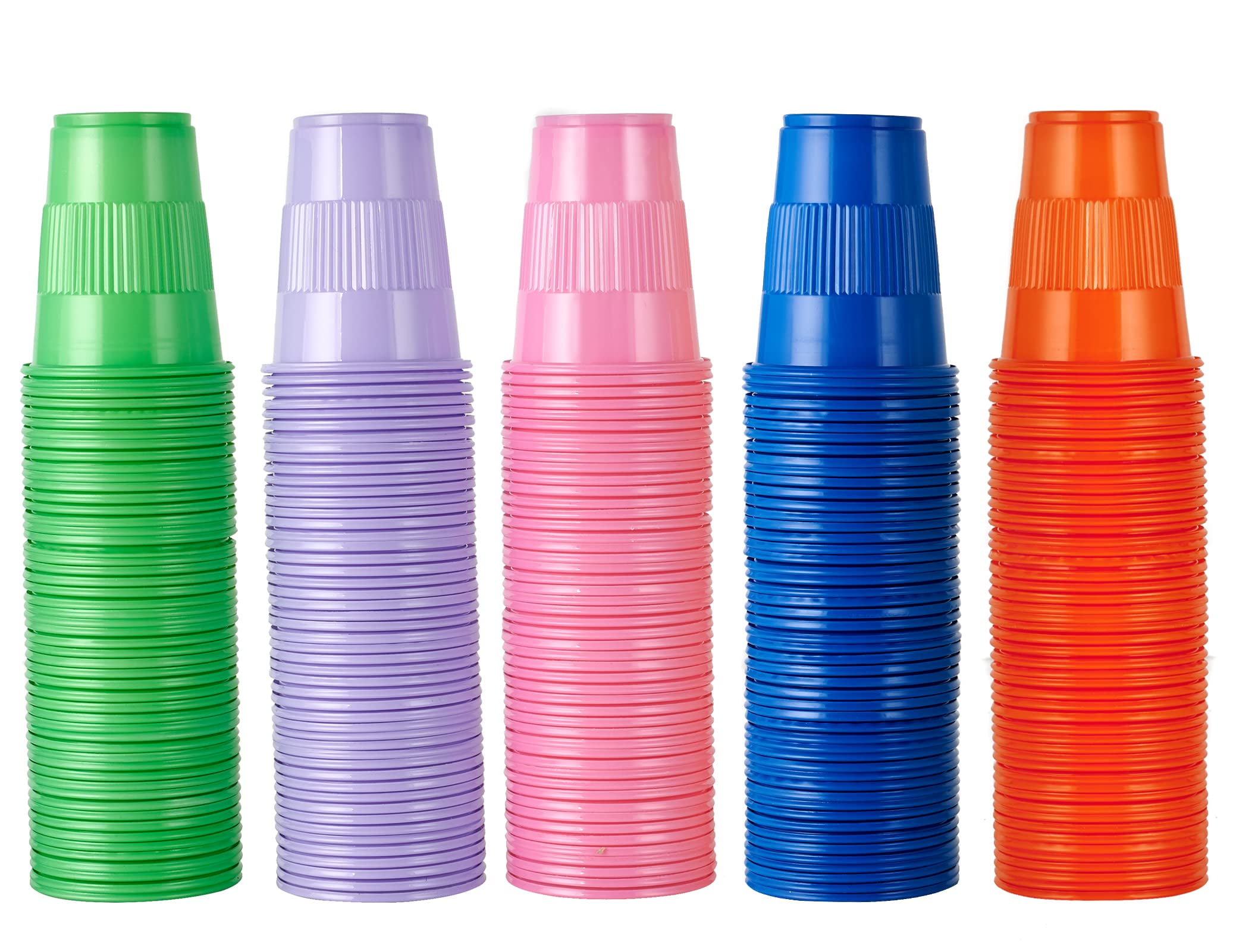 500 Pack 5 oz Disposable Plastic Cups Assorted Colors Party Tasting ...