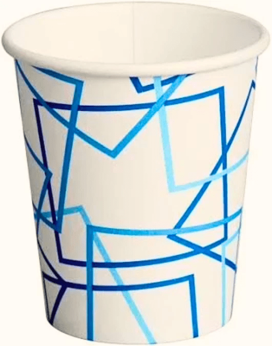 500 Pack 5oz Disposable Paper Cups White Blue Bathroom Water Drinking ...