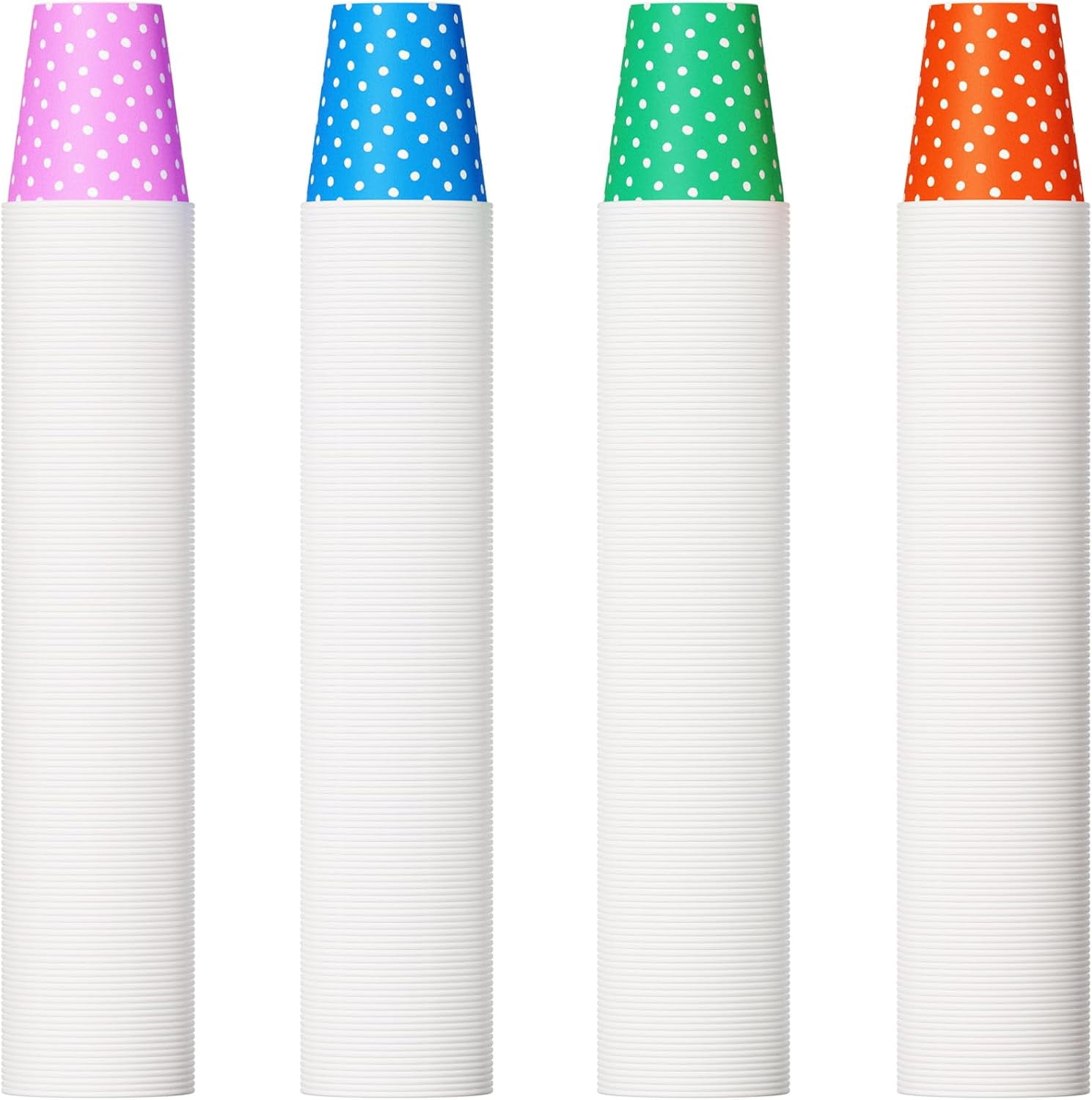 500 Pack 5oz Paper Cups, Multicolor Paper Disposable Cups, Small ...