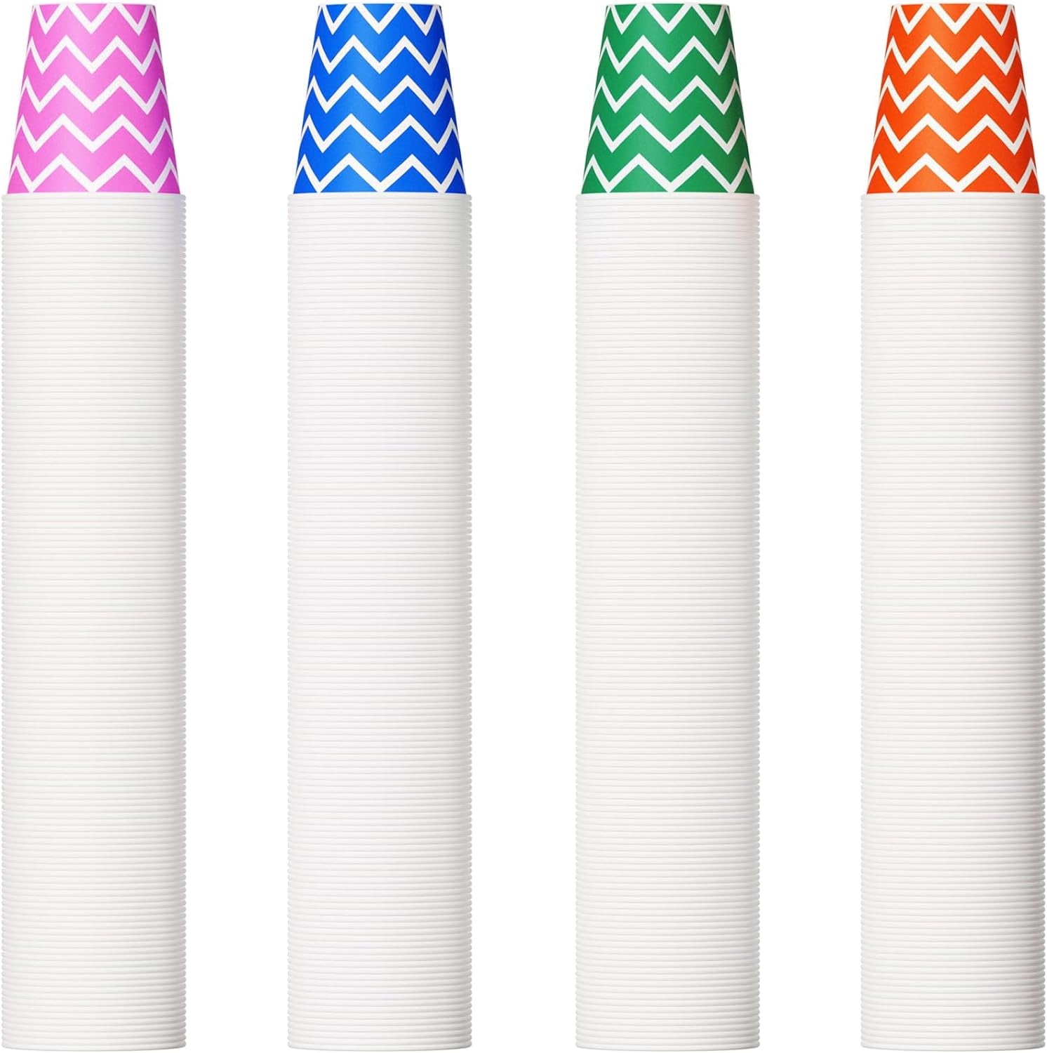 500 Pack 5oz Paper Cups, Multicolor Paper Disposable Cups, Small ...