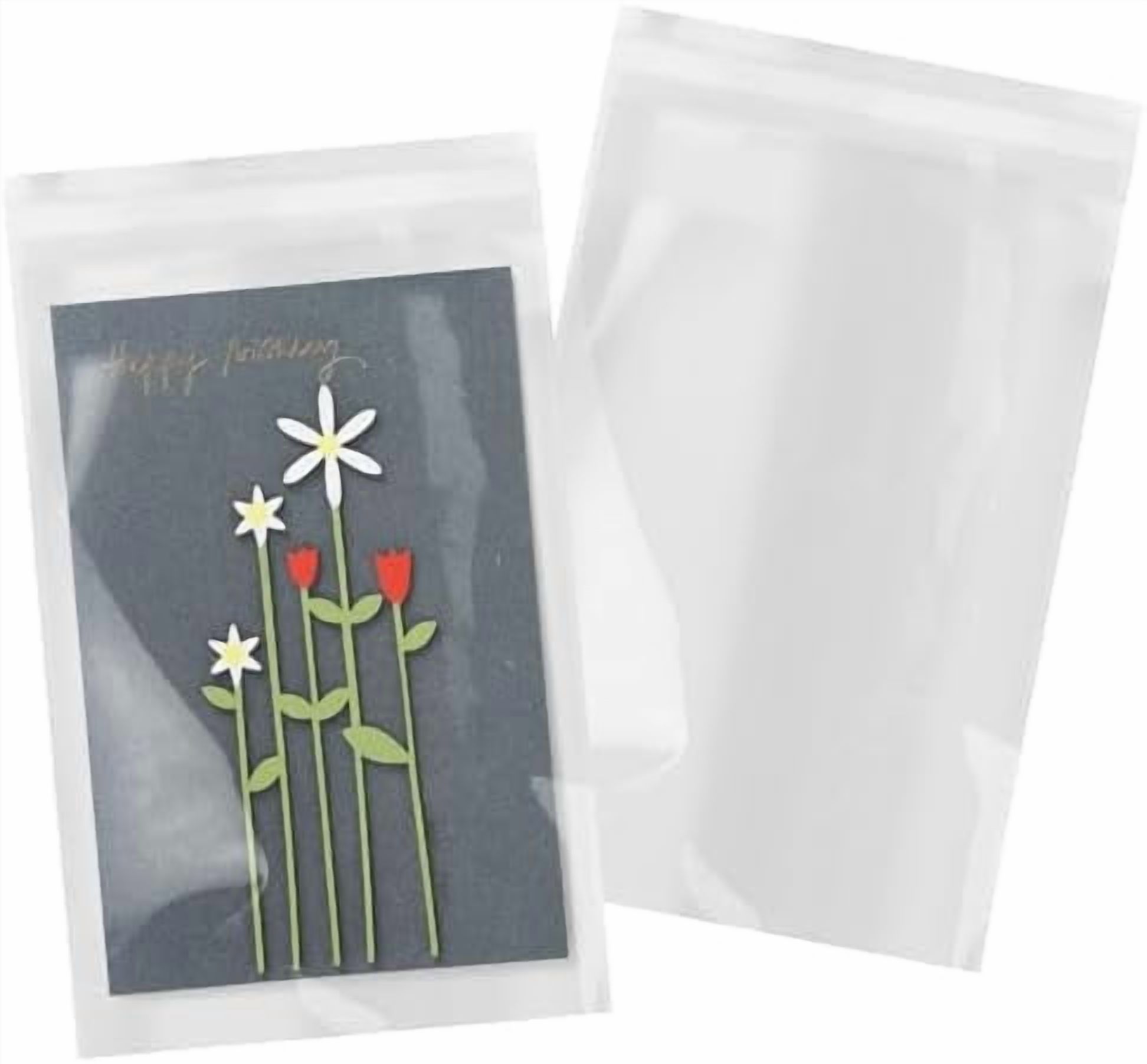 - 500 Pack - 6" x 9" Cellophane Bags Self Sealing - Resealable Clear ...