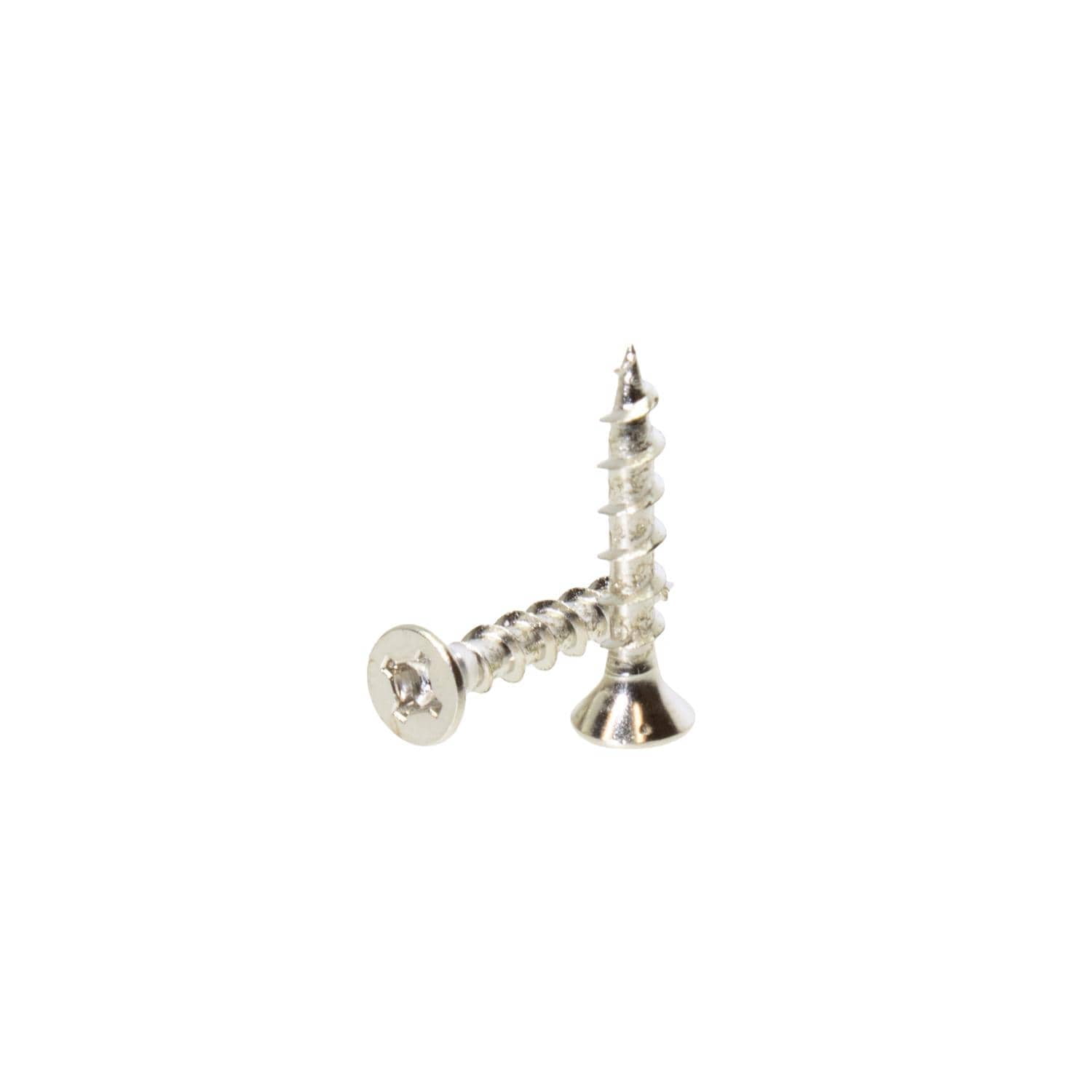 500 Pack - #8 X1 Flat Quad Deep Thread Fasteners-Zinc Plated - Walmart.com