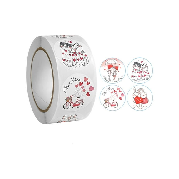 500 Pack Cute Heart Craft Stickers - Decorative For Diy Projects ...